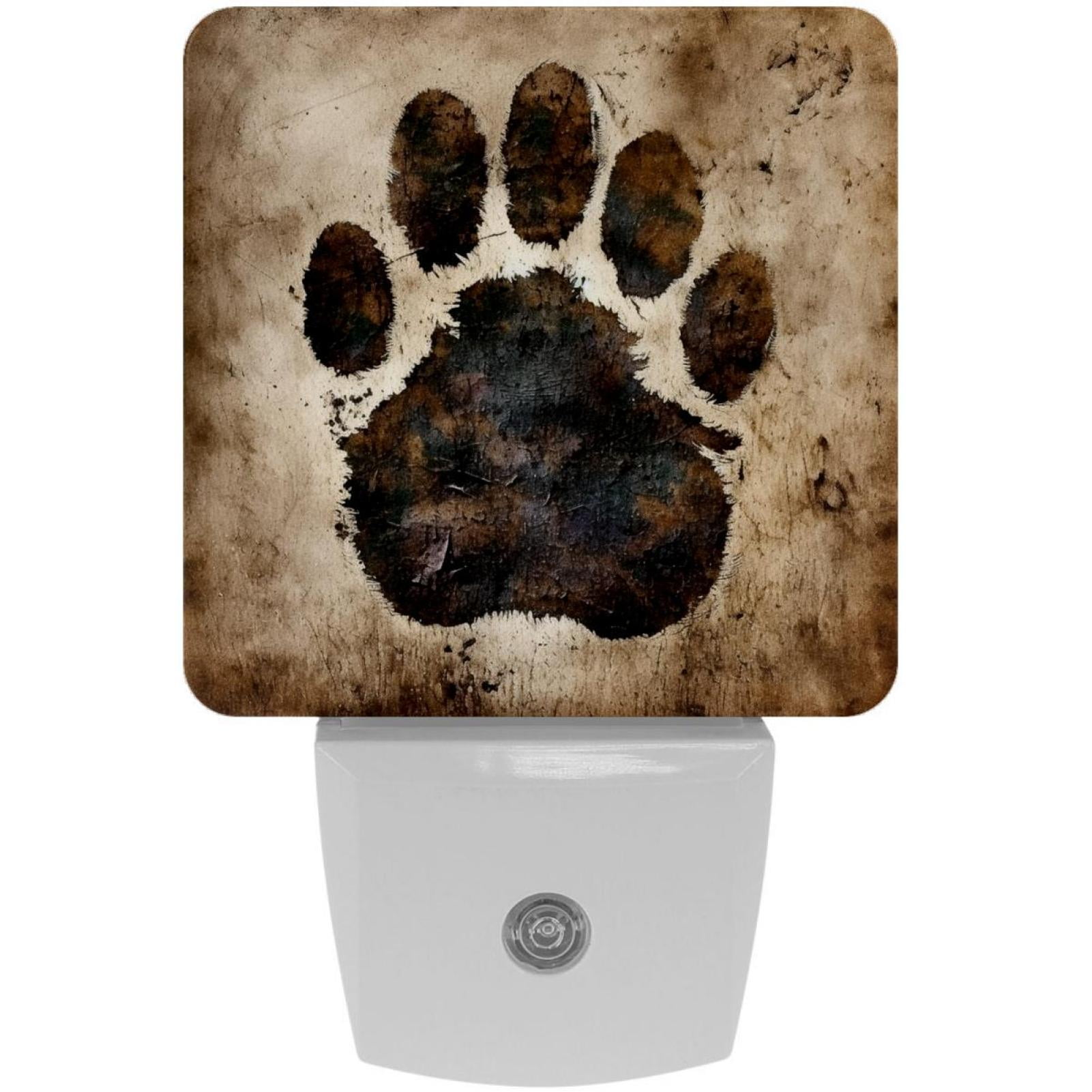 Paw prints LED Square Night Lights - Stylish and Energy-Efficient Room ...