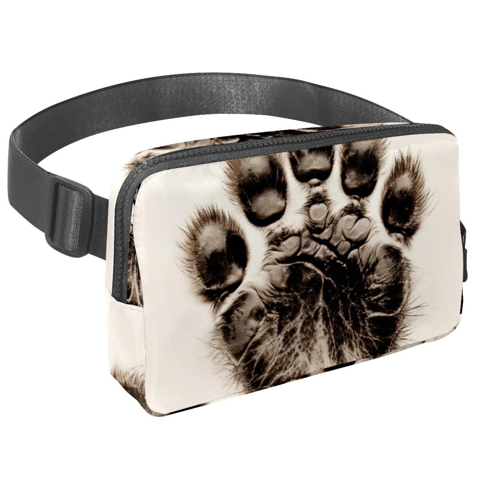 Paw prints Lightweight Adjustable Crossbody Bag with Extension Strap ...