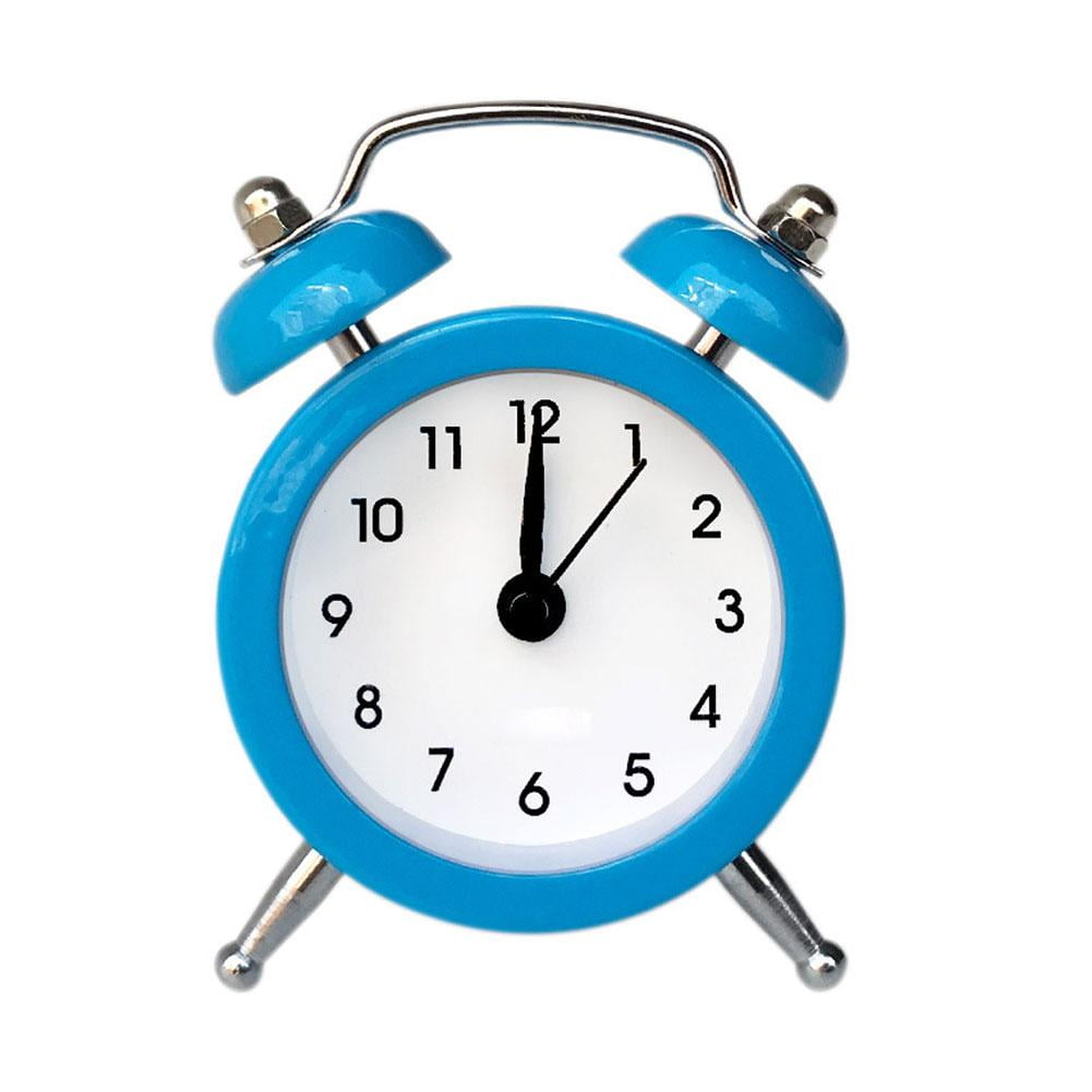 PawCasa Ainiupi Mini Twin Bell Alarm Clock 2 Inch Loud Alarm Small Cute ...