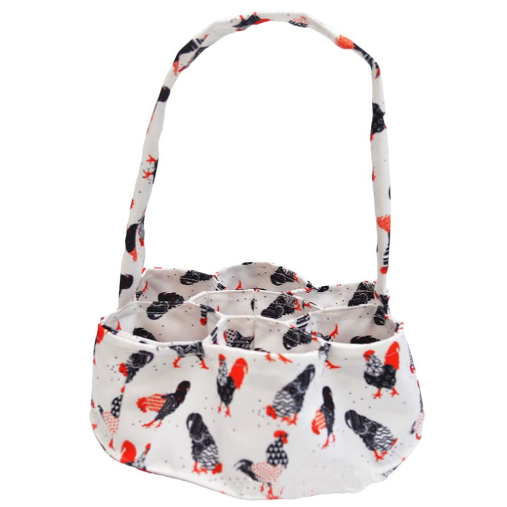 PawCasa Canvas Egg Collecting Basket Egg Collection Bag with 7Bags Egg ...