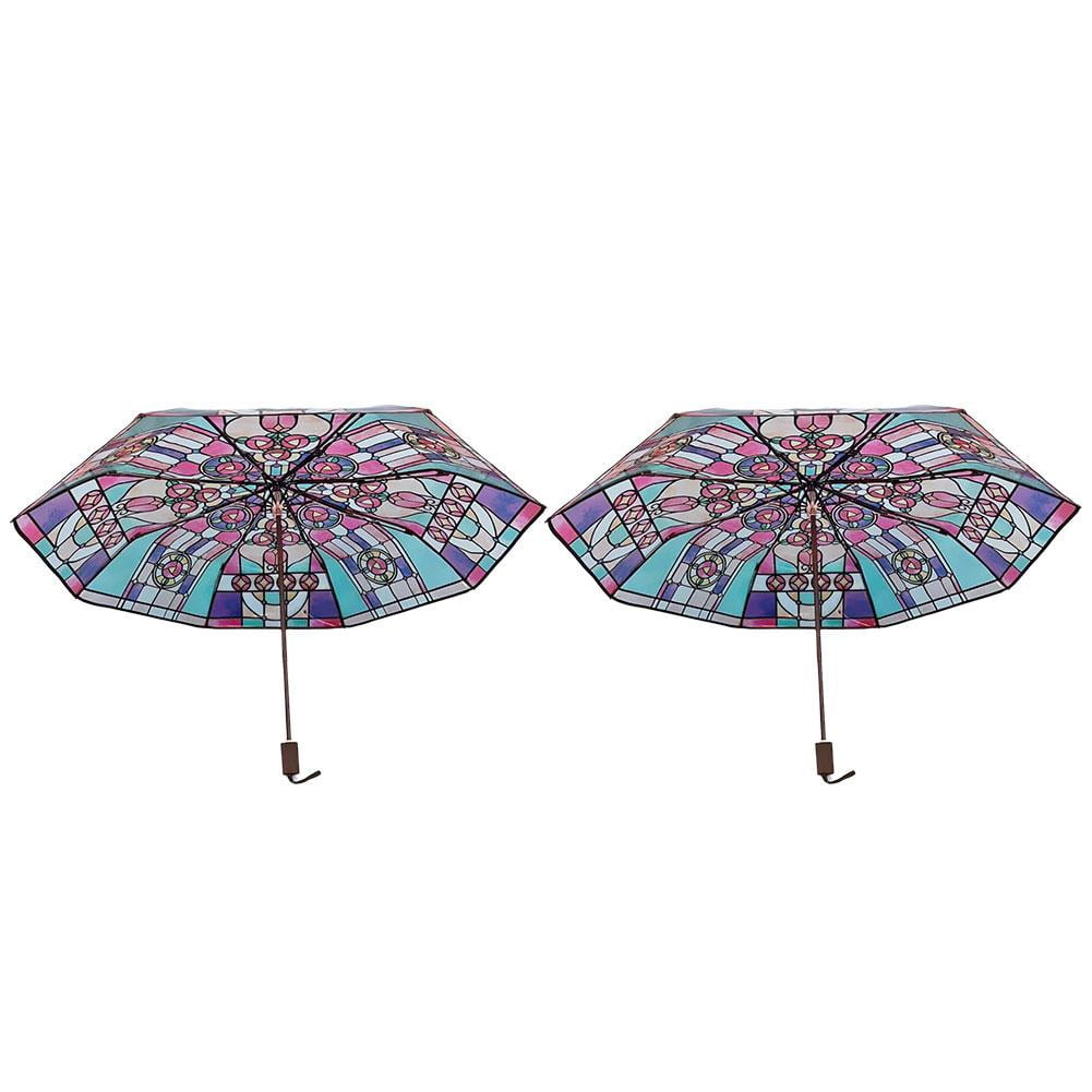 PawCasa Clear Vintage Parasol Umbrella Cute Automatic Folding Umbrella ...