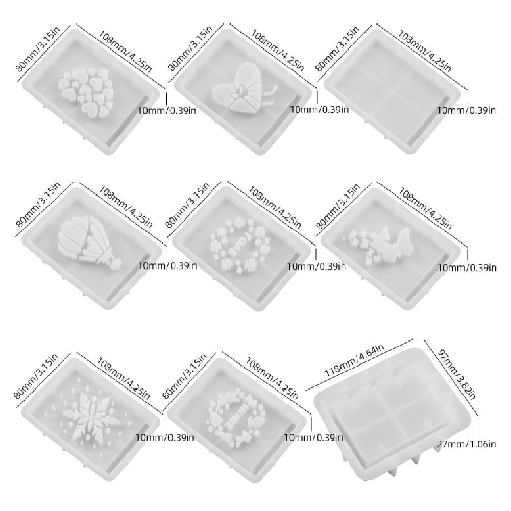 PawCasa DIY Crystal Drip Glue Gypsum Cement Storage Box Silhouette ...