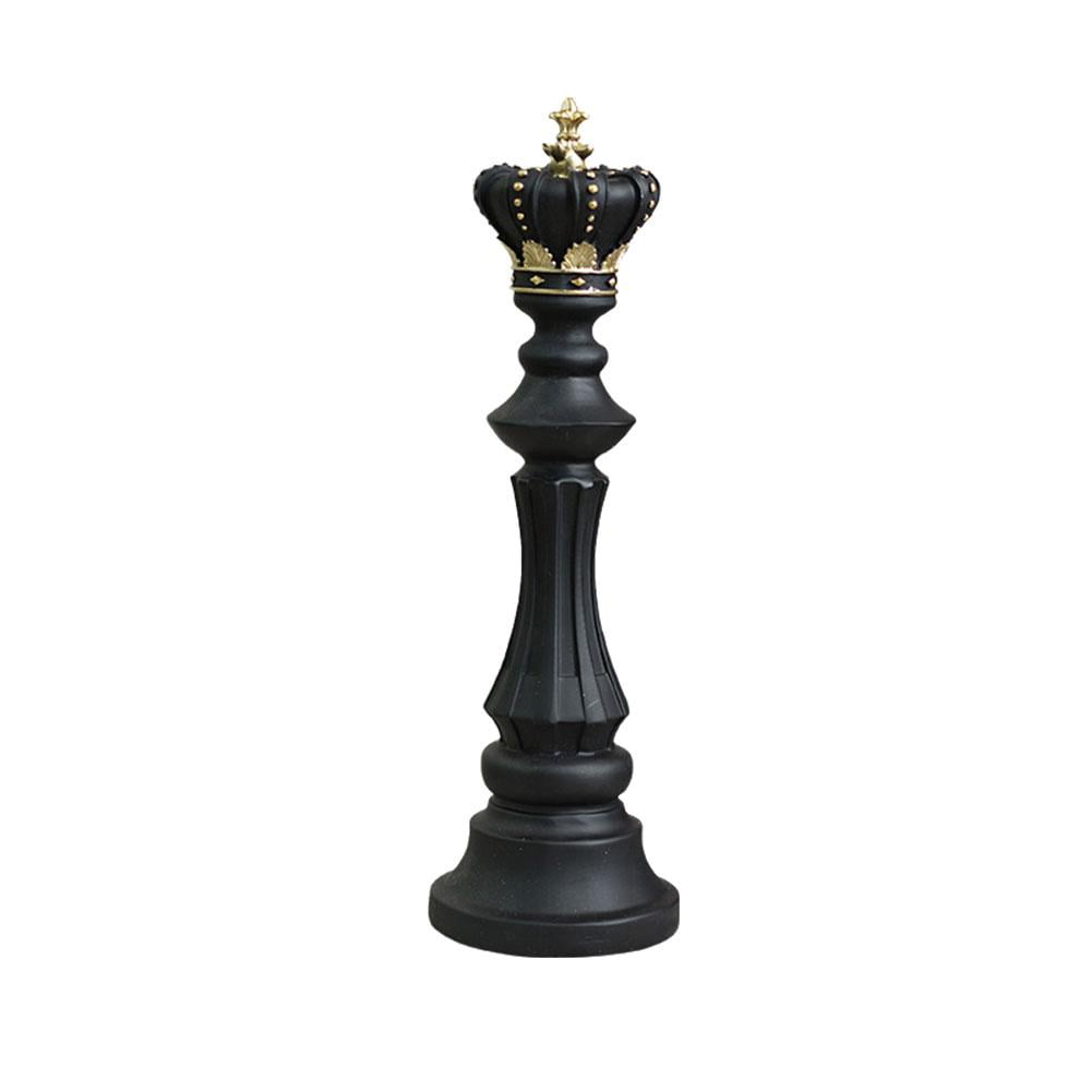 PawCasa Large Novelty White Chess Statues Knight King Sculpture ...