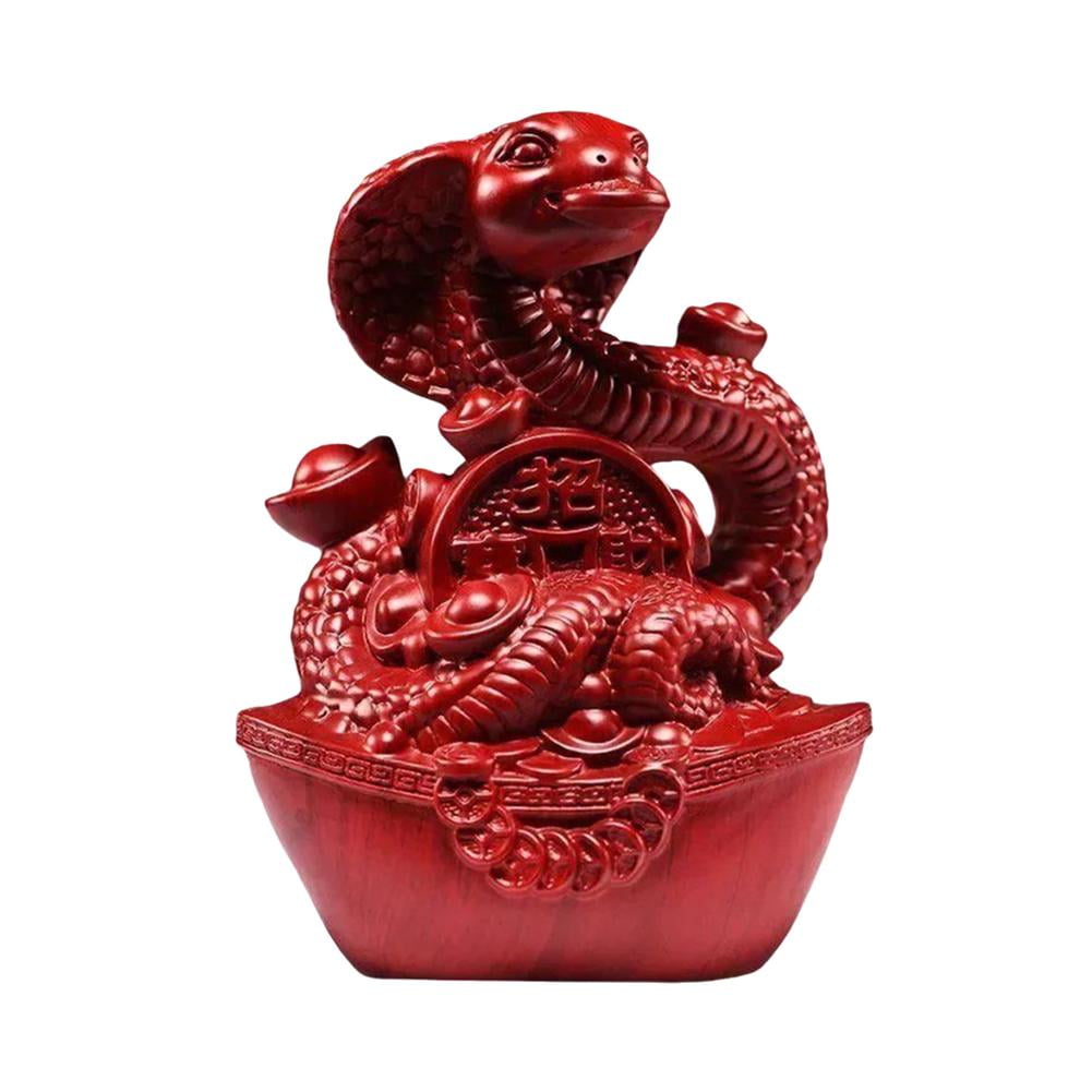 PawCasa Snake Statue Small Chinese Feng Shui Snake Figurines Year B4Z7 ...