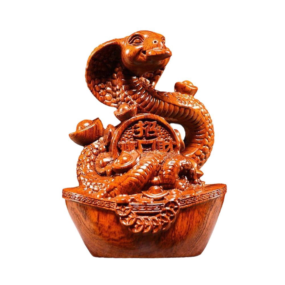 PawCasa Snake Statue Small Chinese Feng Shui Snake Figurines Year B4Z7 ...