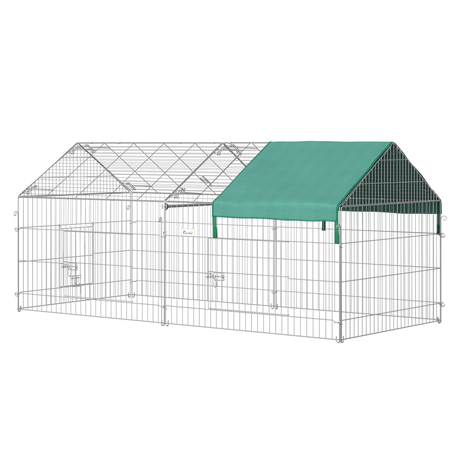 PawHut 87” Small Animal Playpen Pet Playpen Yard Fence for Rabbits ...