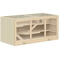 PawHut Wooden Hamster Cage Hutch and Exercise Play House Pen - Walmart.com