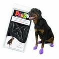 PawZ Rubber Dog Boots for Large Dogs 12pk, Large Black Dog Booties ...