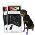 PawZ Rubber Dog Boots for Large Dogs 12pk x2, Large Black Dog Booties ...