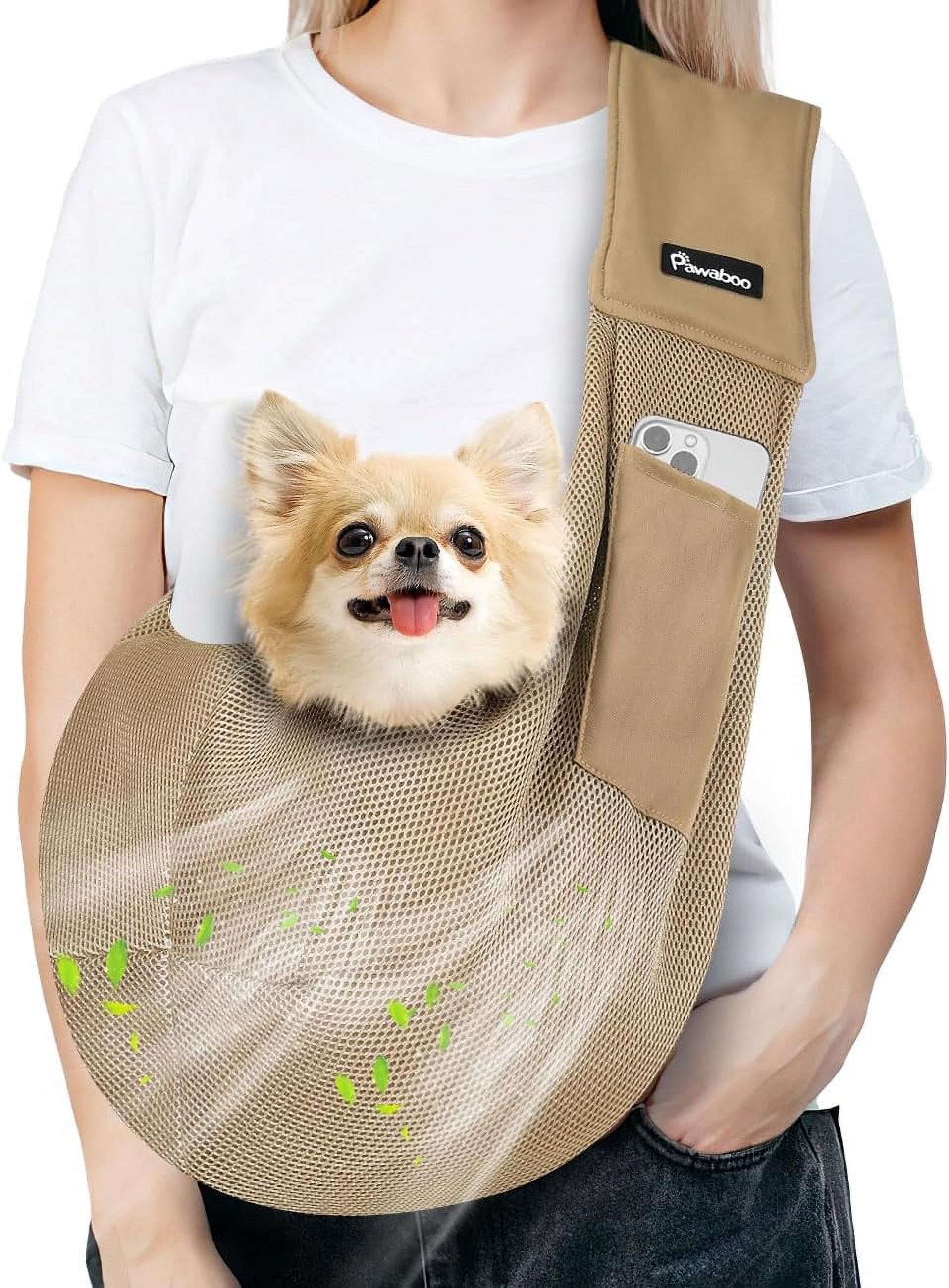 iPrimio Dog and Cat Sling Carrier – Hands Free Reversible Pet Papoose ...