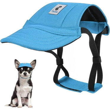 Dog Sun Hat for Small Dogs - Adjustable Pet Baseball Cap with Ear Holes ...