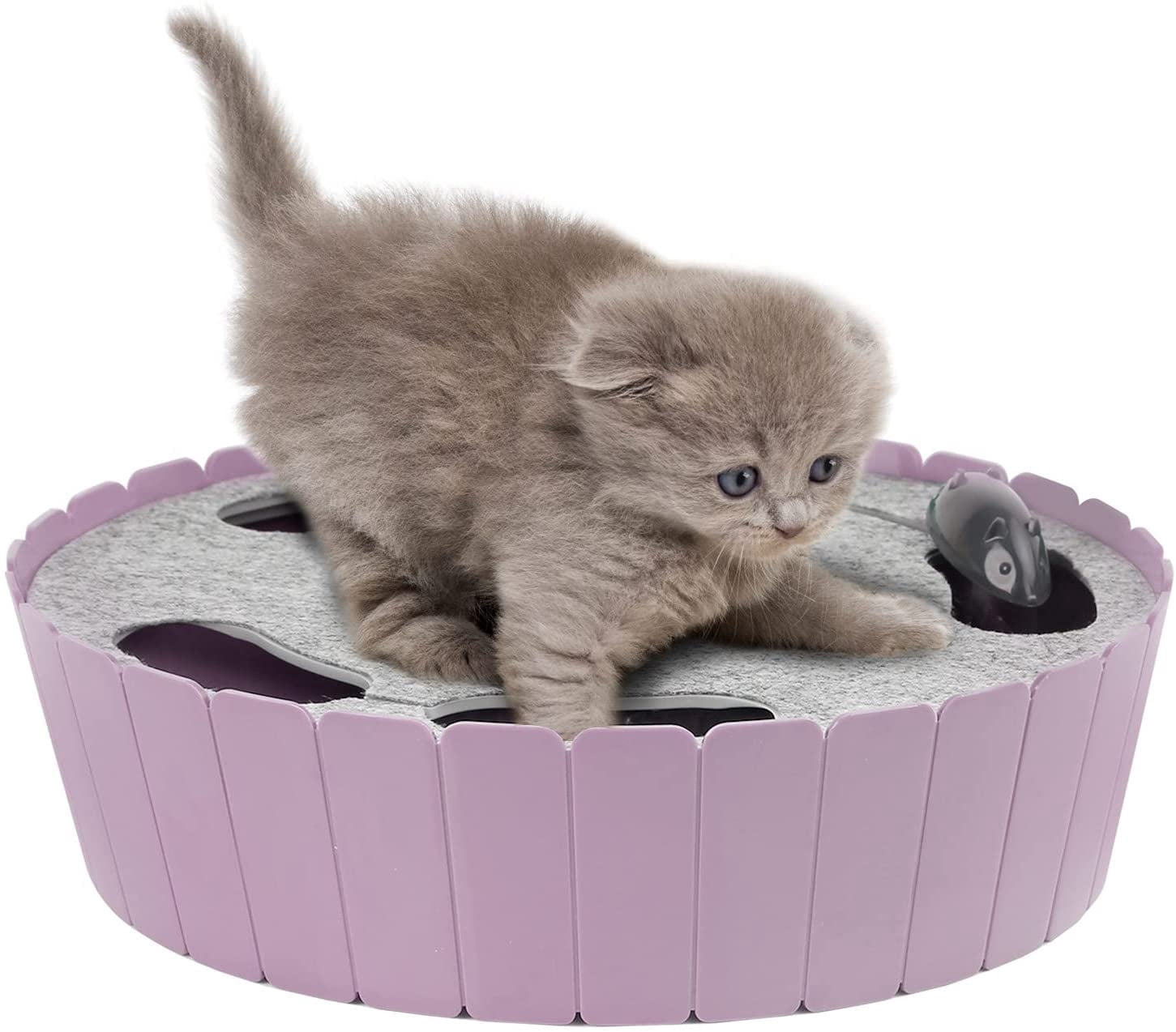 Pawaboo Interactive Cat Toy with Running Mouse, Electronic Motion Cat ...