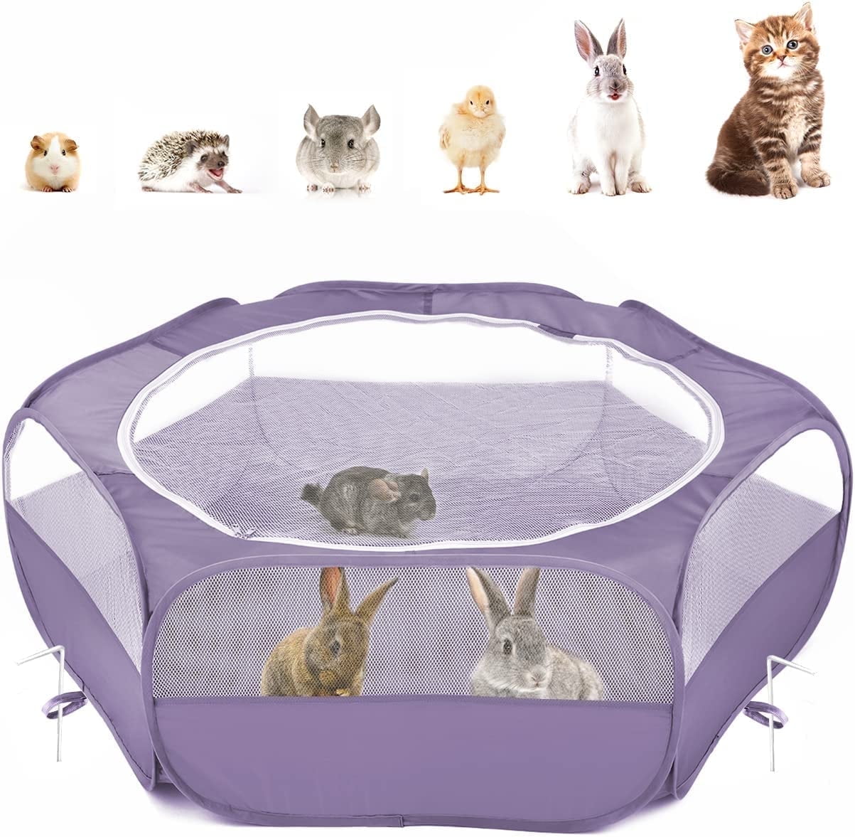 Pawaboo Small Animals Playpen, Portable Pet Cage Tent, Suitable for ...
