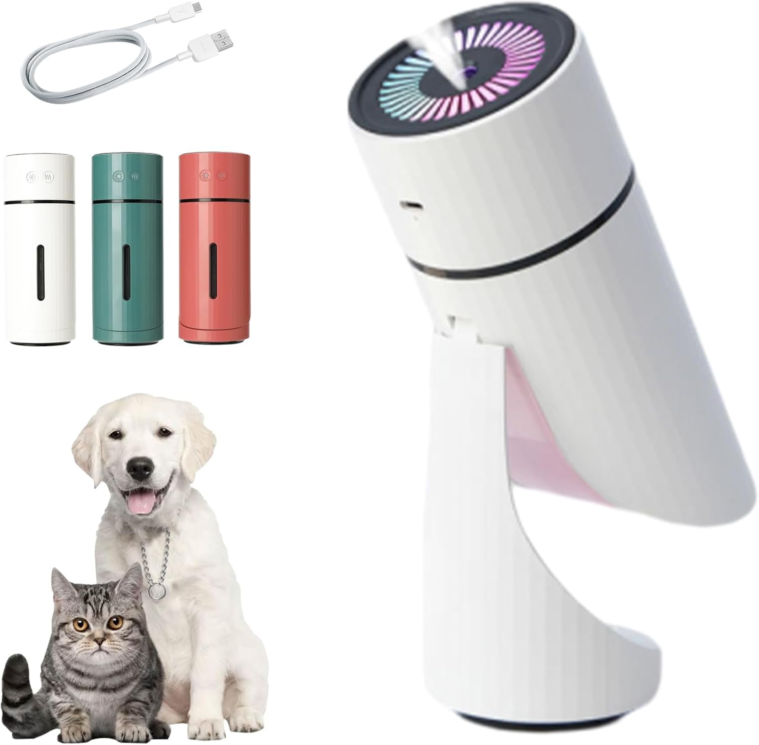 Pawbreath Humidifier - 2025 New Mini USB Rechargeable, Whisper-Quiet ...