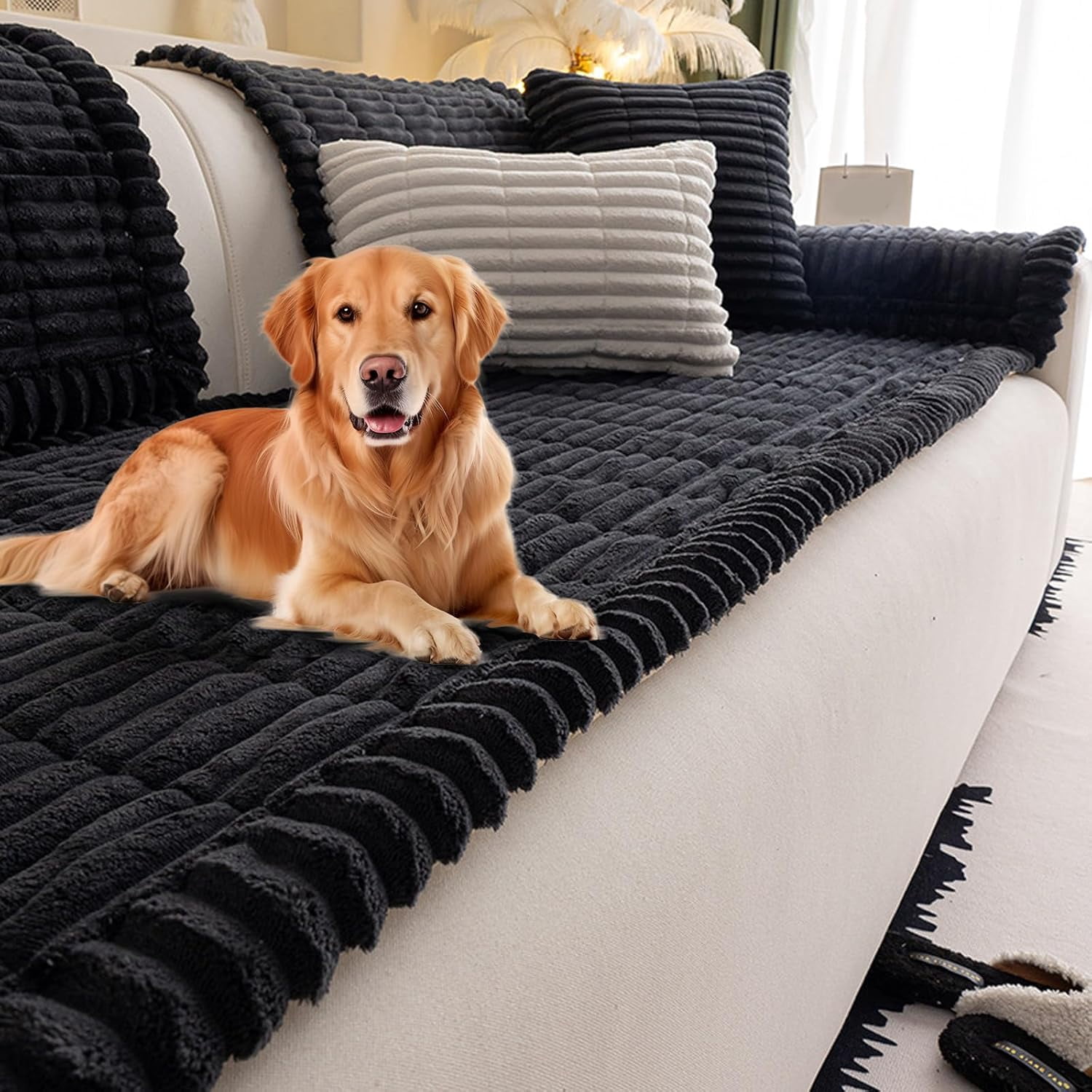 Pawcart Couch Cover, Paw Lounge Plush Pet Couch Cover, PawLounge Ultra ...