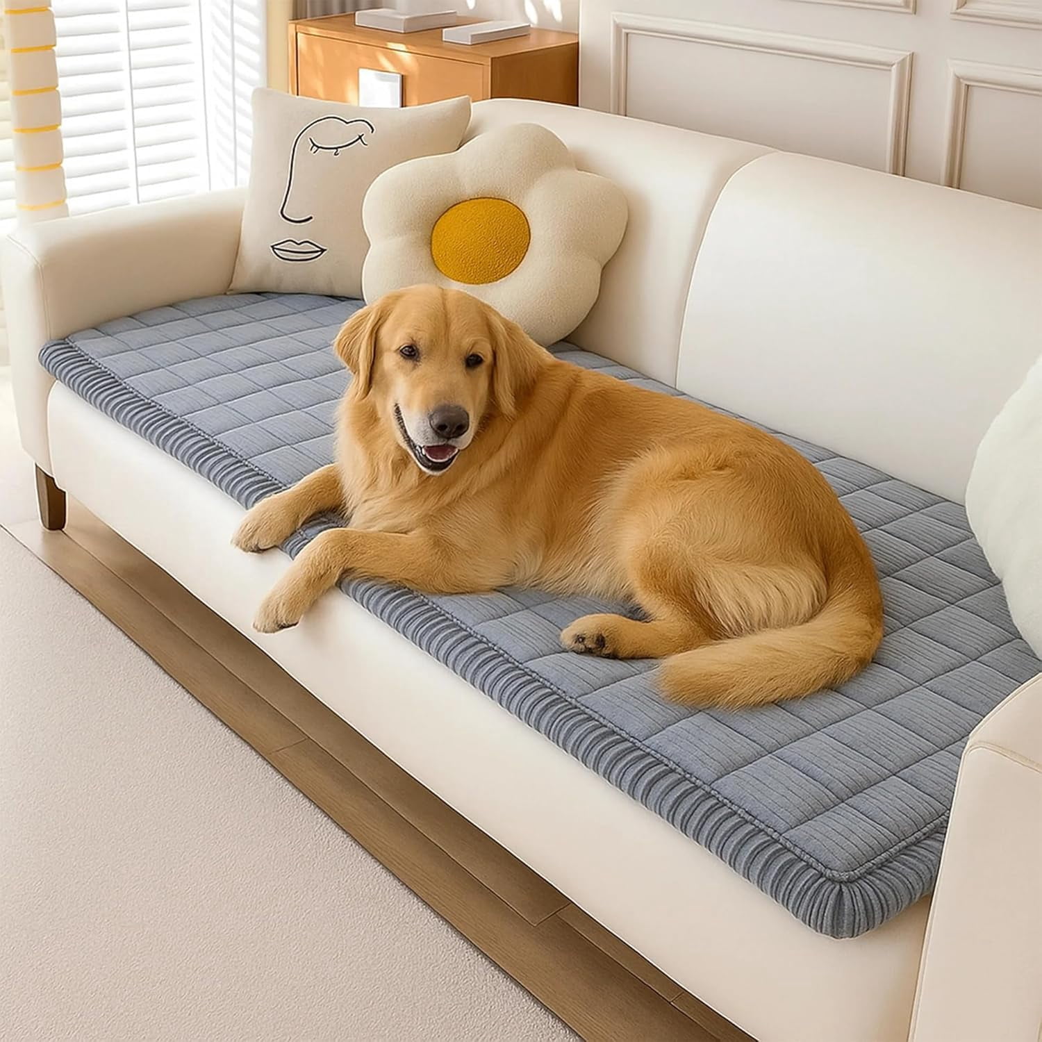 Pawcart Couch Cover, Paw Lounge Plush Pet Couch Cover, PawLounge Ultra ...
