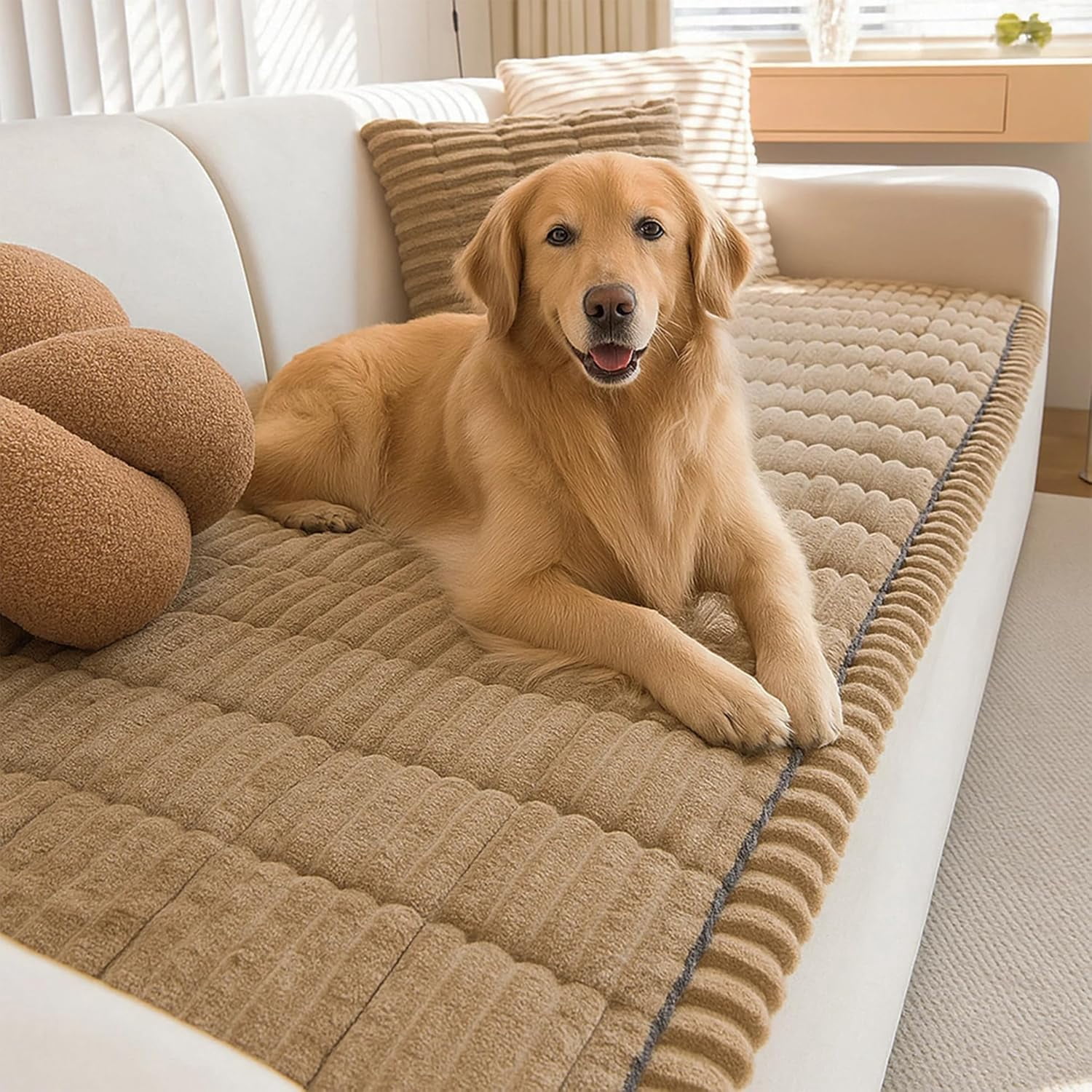 Pawcart Couch Cover, Paw Lounge Plush Pet Couch Cover, PawLounge Ultra ...