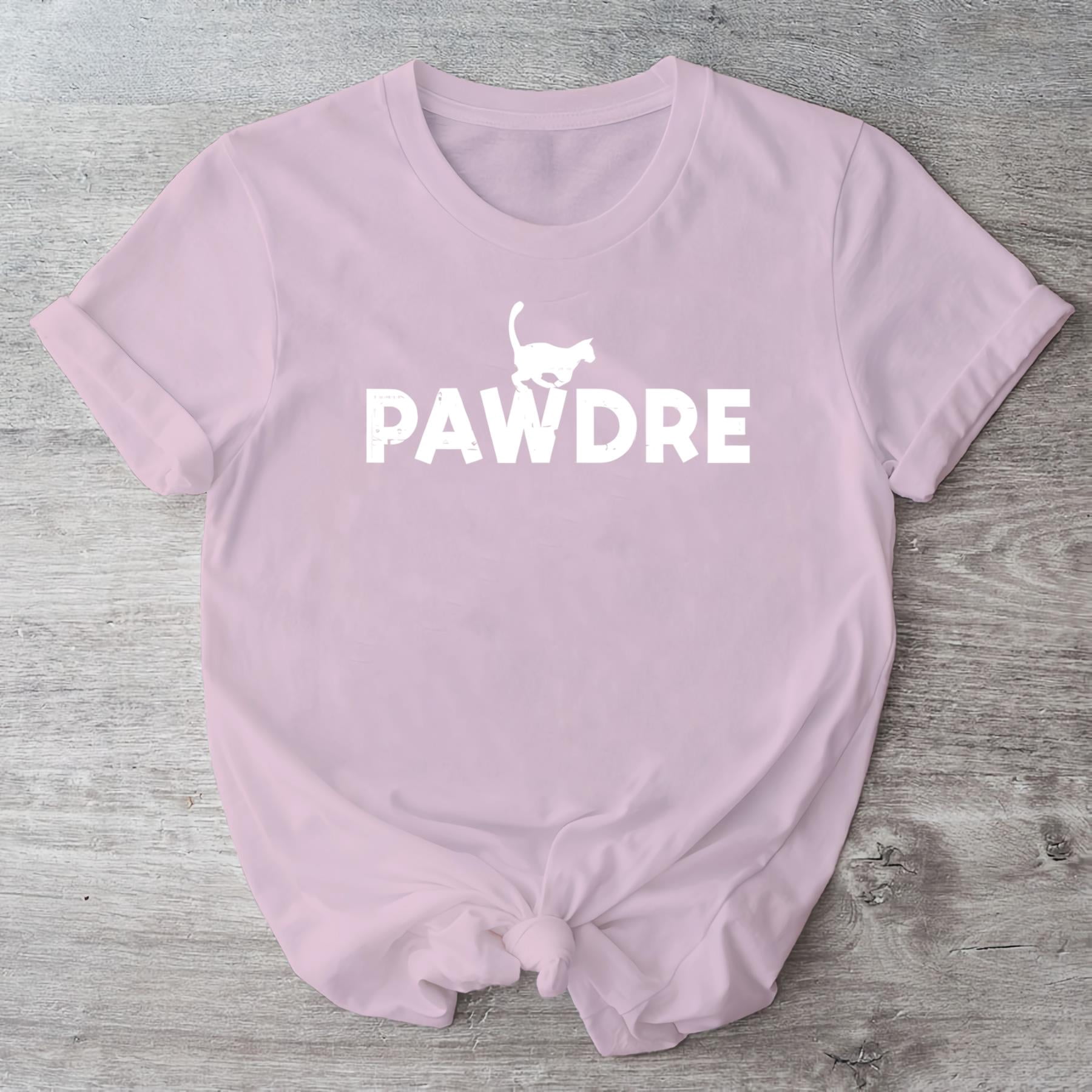 Pawdre Cat Dad Cute Fur Papa Fathers Day Pet Paw Daddy Men T-Shirt ...