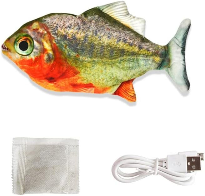 PawfectPals Touch Sensitive Realistic Green Floppy Dancing Cat Kicker ...