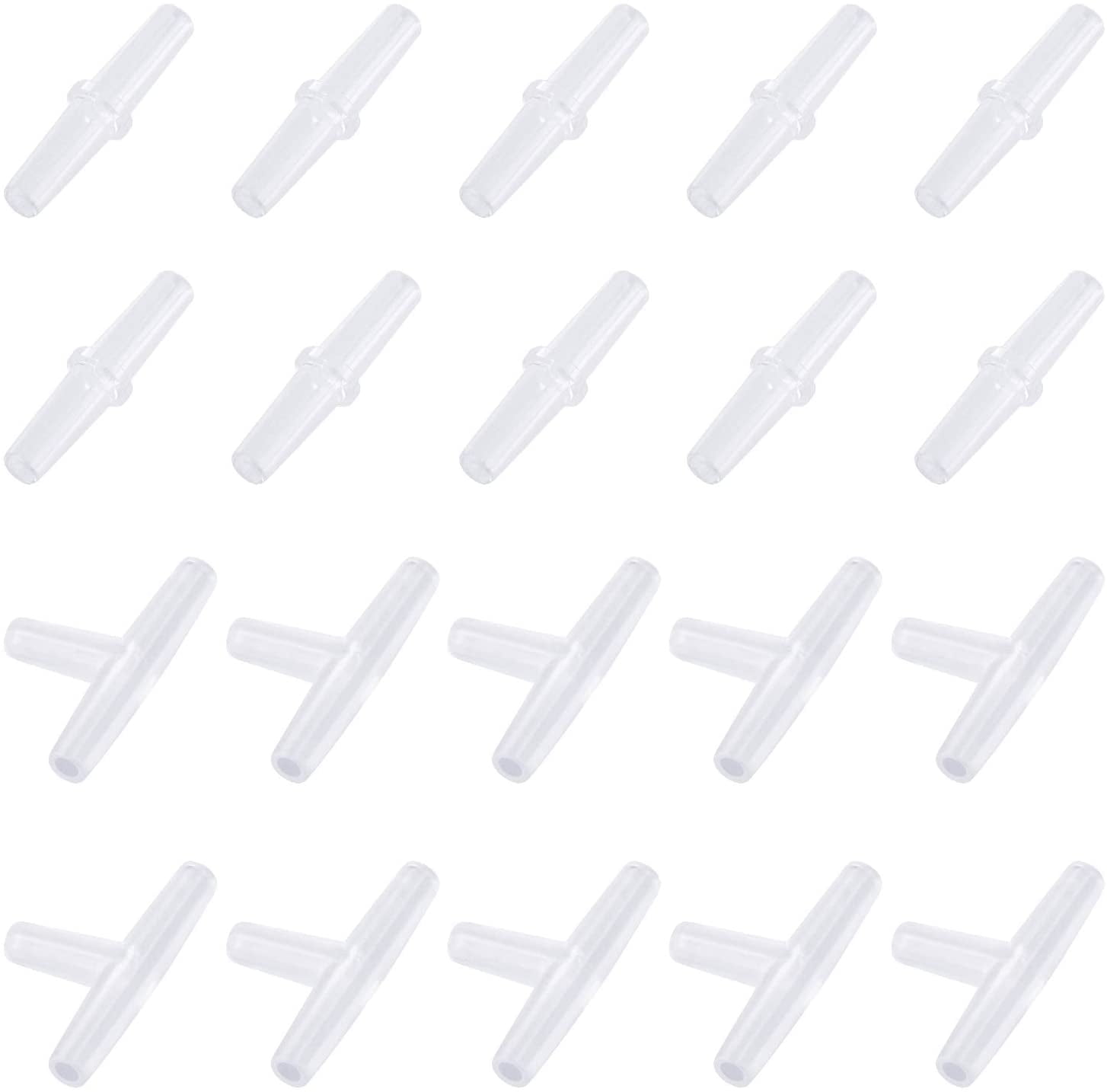 Pawfly 40-Piece Aquarium Air Valve Connector Plastic Inline Tubing ...