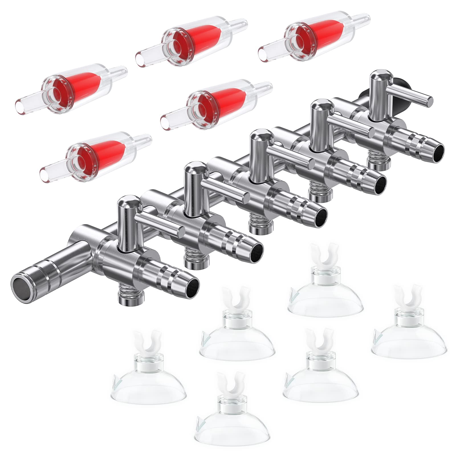 Pawfly 5-Way Aquarium Air Flow Control Lever Valve Manifold for Air ...