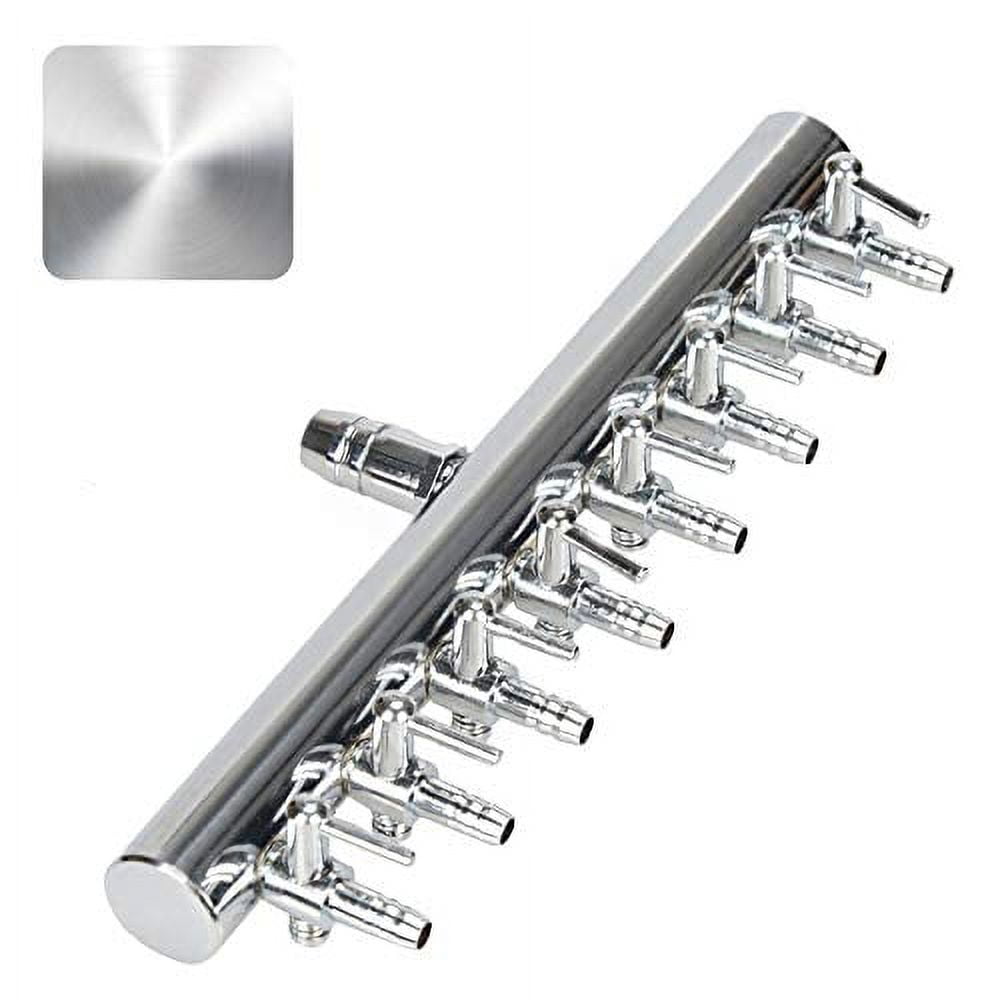 Pawfly 8-Way Aquarium Air Flow Control Lever Valve Chromium Copper ...