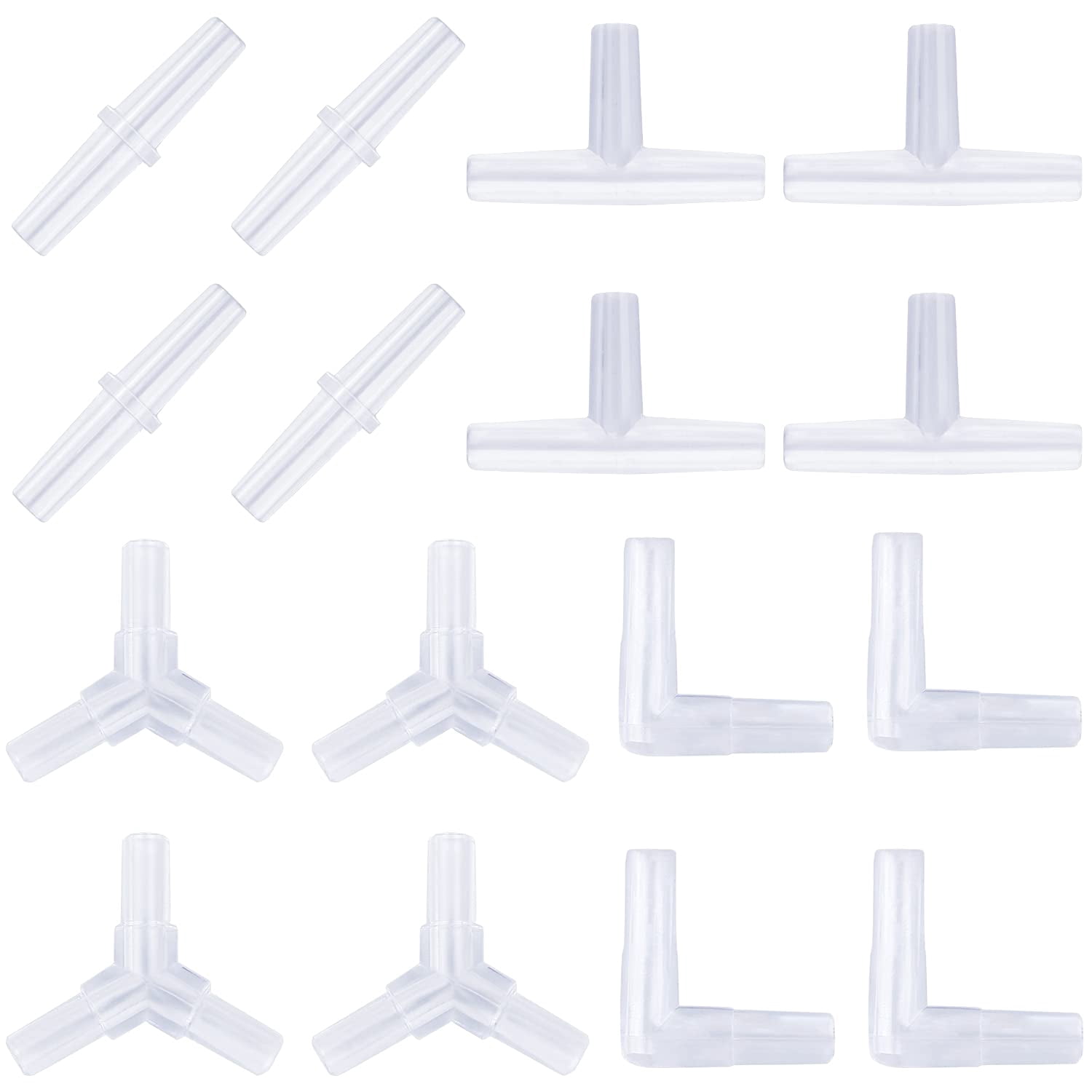 Pawfly Aquarium Airline Tubing Connectors Plastic Inline Valve, 40 ...