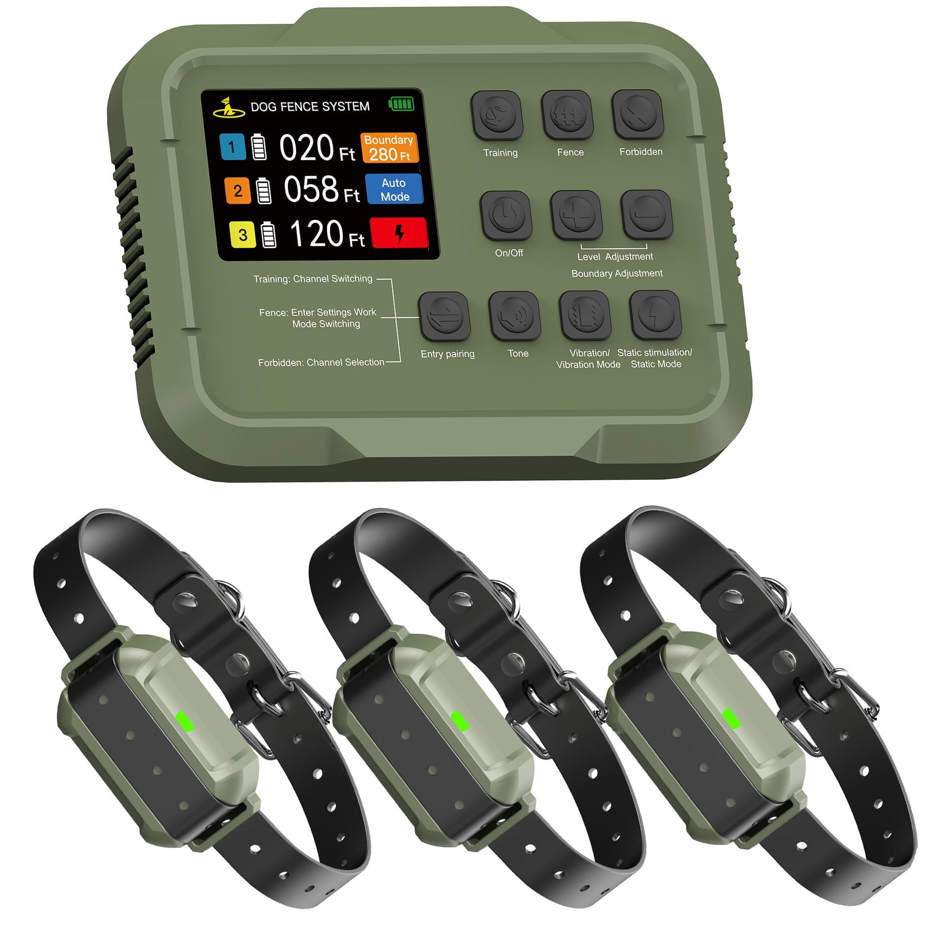 Pawious Wireless Dog Fence and Forbidden Area F910PLus - High Precision ...