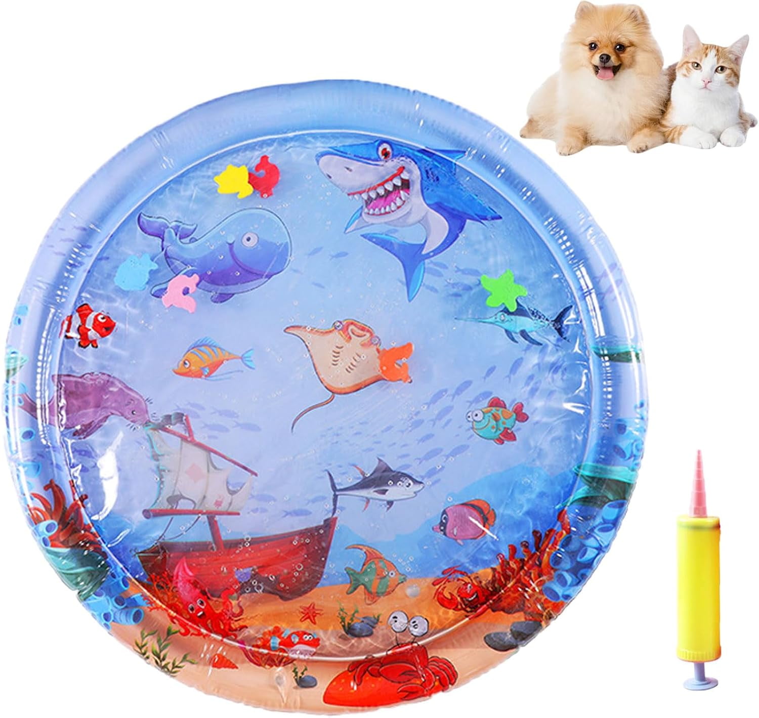 Pawkitty Water Mat, Paw Kitty Water Mat, New Water Sensory Playmat with ...