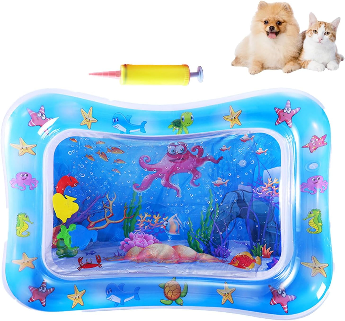 Pawkitty Water Mat, Paw Kitty Water Mat, New Water Sensory Playmat with ...