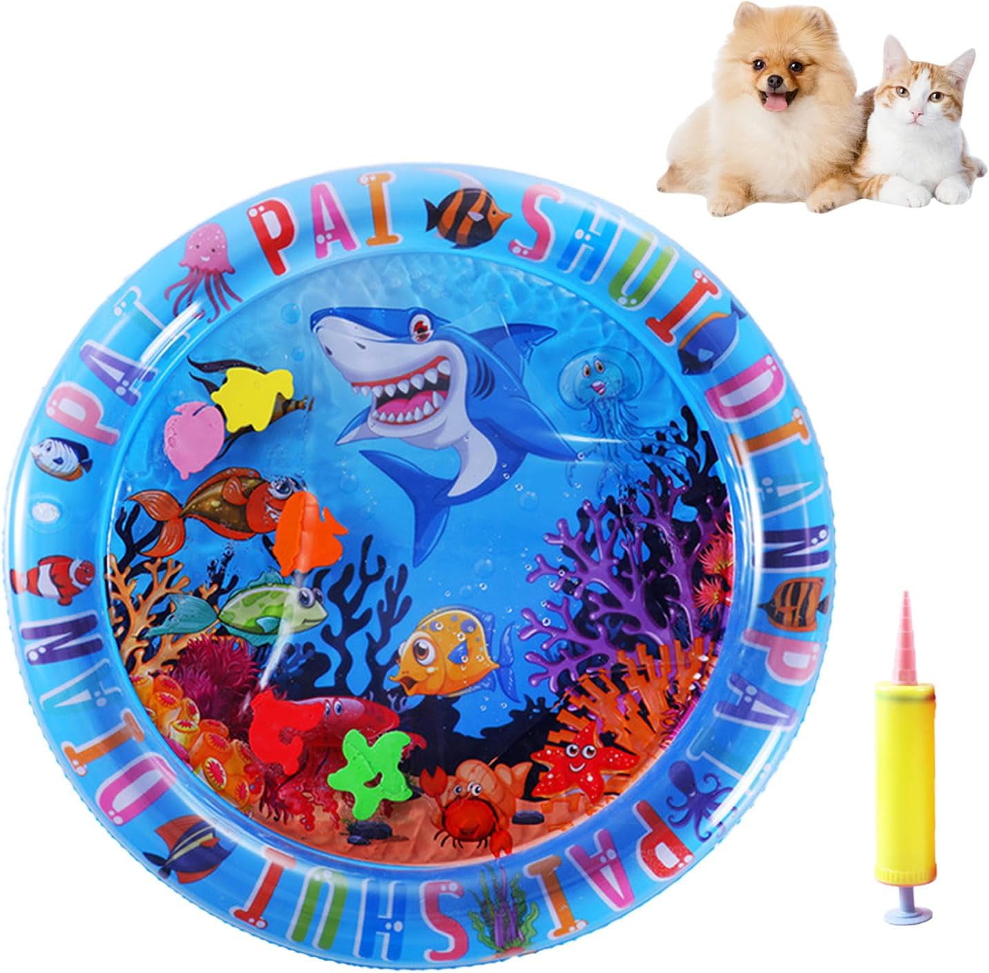 Pawkitty Water Mat, Paw Kitty Water Mat, New Water Sensory Playmat with ...