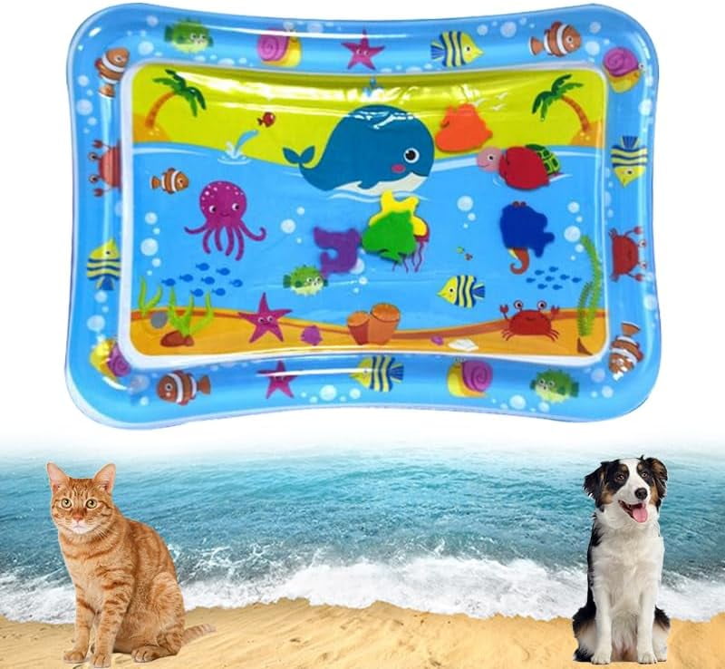 Pawkitty Water Mat, Pawkitty Pool Cats Waterbed, Water Sensory Pad ...