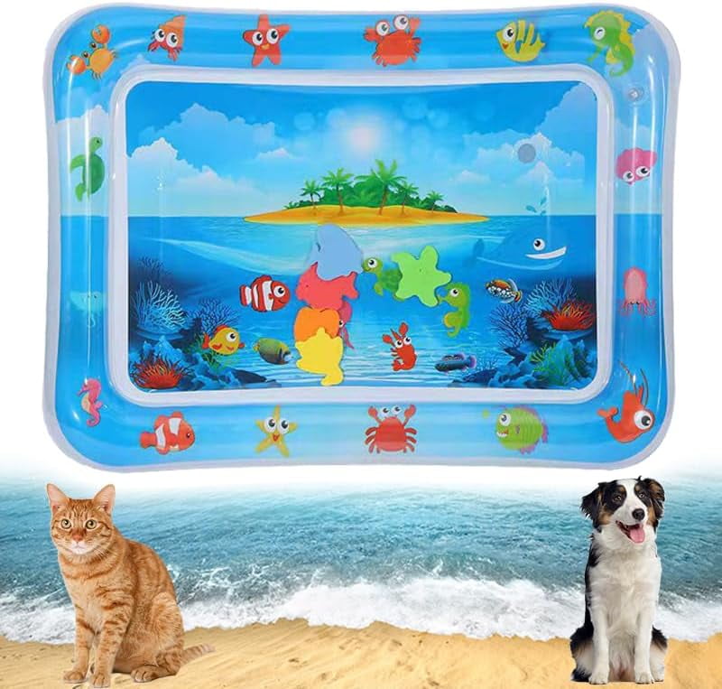 Pawkitty Water Mat, Pawkitty Pool Cats Waterbed, Water Sensory Pad ...