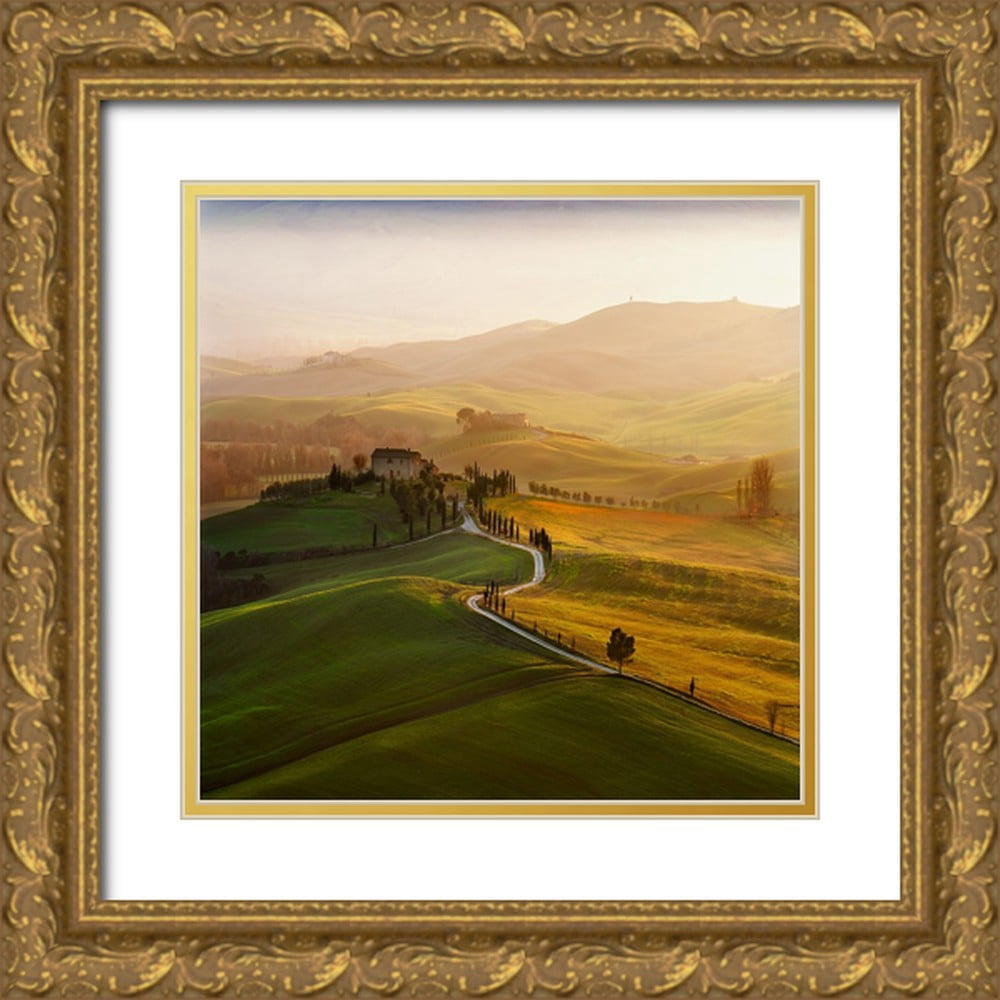 Pawlak, Jarek 15x15 Gold Ornate Wood Framed with Double Matting Museum ...
