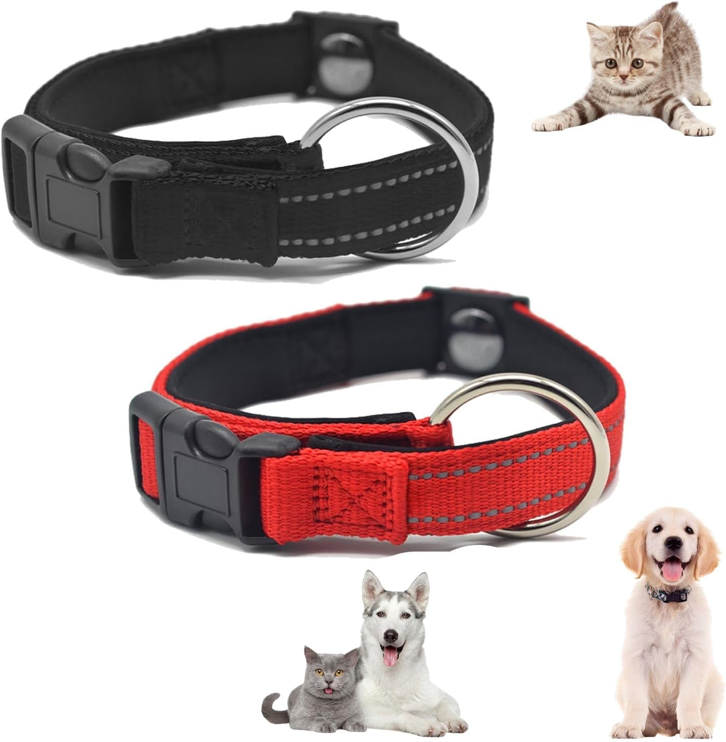 Pawliberation Magnetic Dog Collar, 2026 New Double-Layer Fabric with ...
