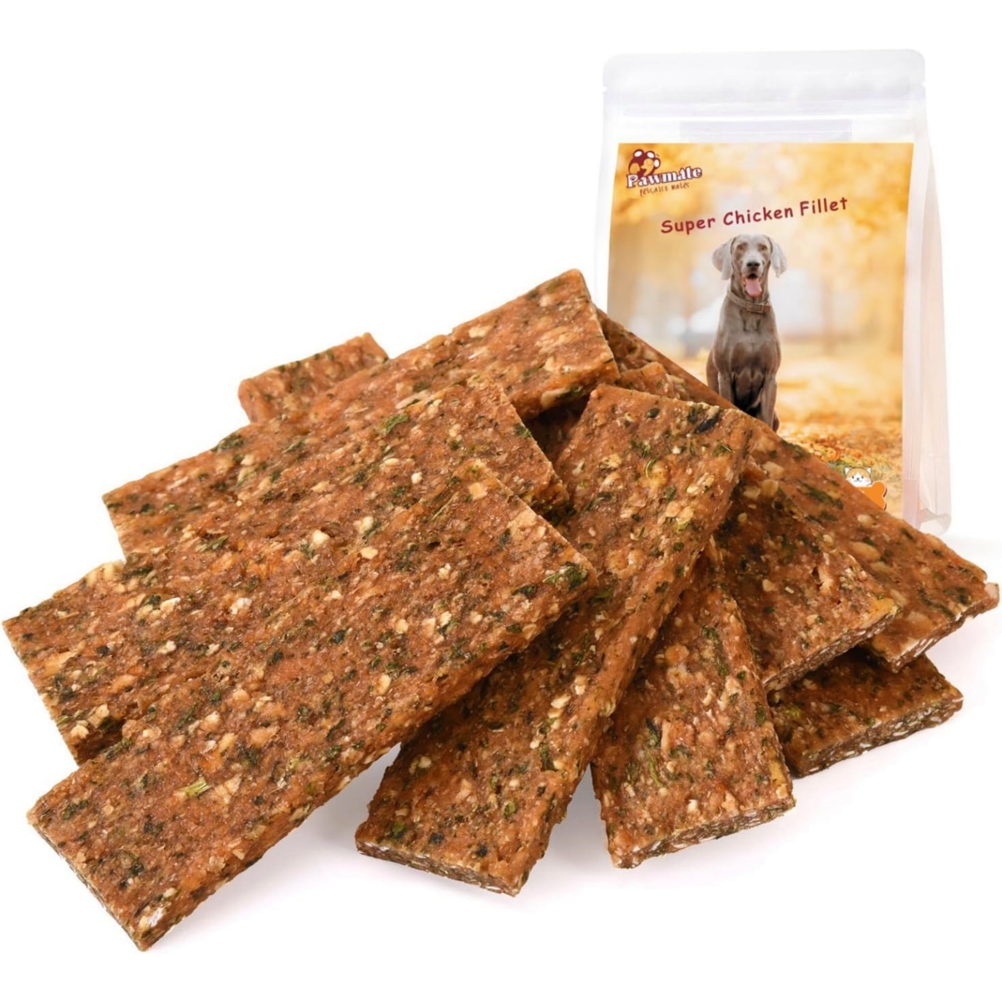 Pawmate, Dog Treats, Chicken Jerky Apple, Chewy Training Treats, 12 ...