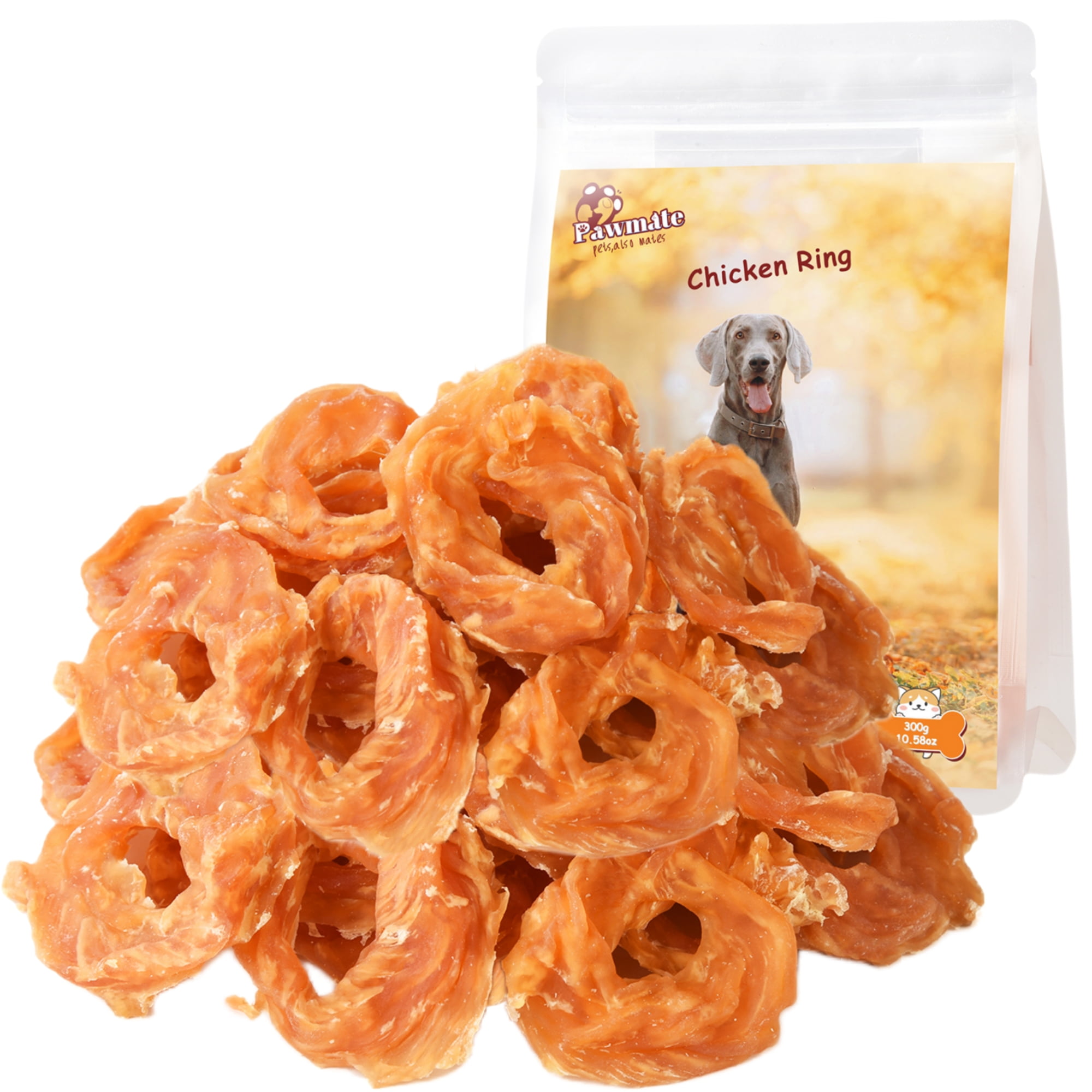 Pawmate Chicken Jerky Dog Treats, Real Dried Tenders Natural Chewy ...
