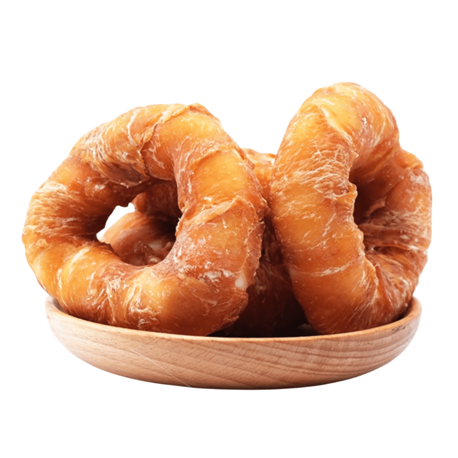 Pawmate Dog Treats Chicken Wrapped Rawhide Donuts Ring, Long Lasting ...