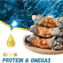 Pawmate Omega3 Cod Twist Dog Chews, Chicken Wrapped Cod Fish Skin Stick ...