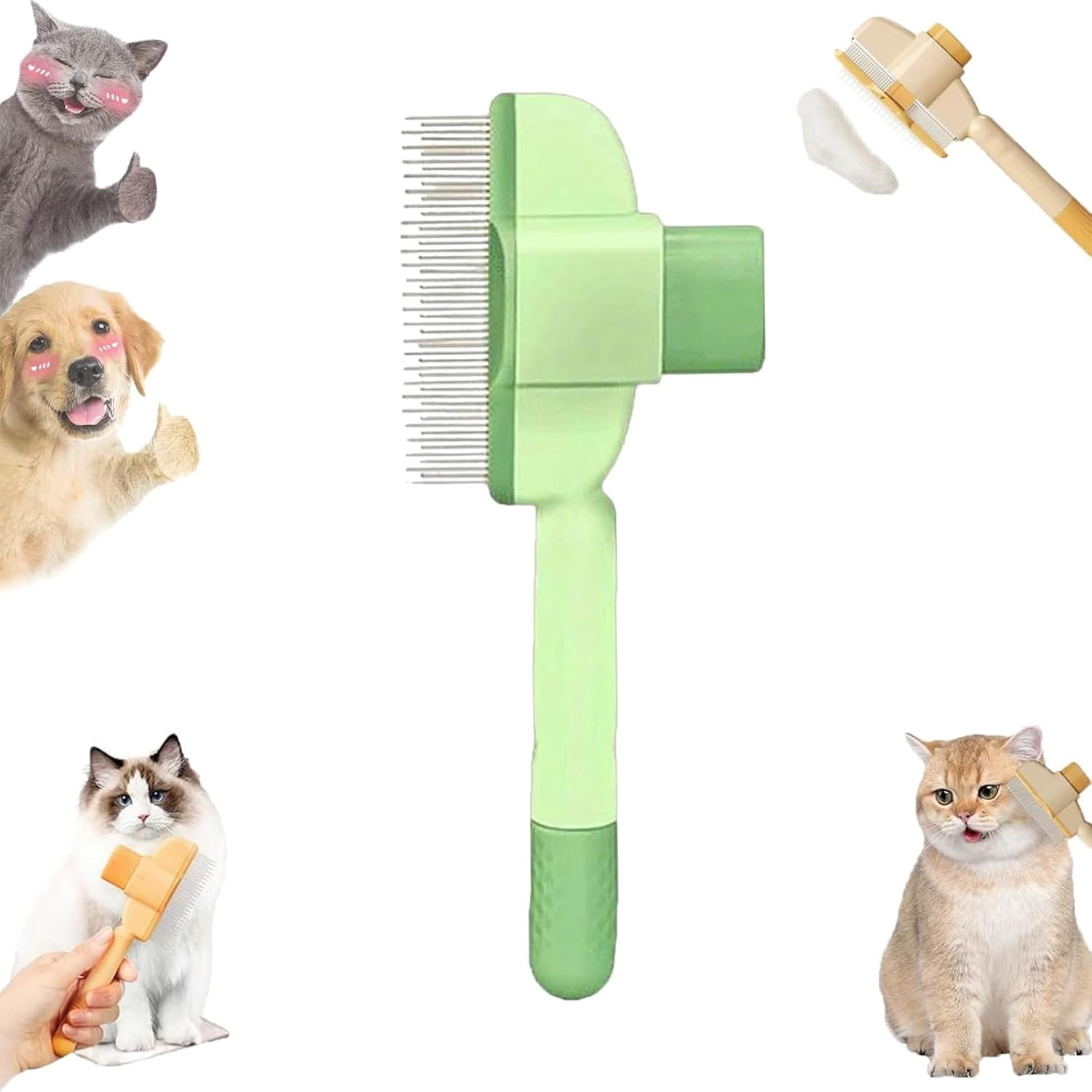 Pawmingle Cat Brush, Zen Brush for Cats, Zenbrush Cat Comb, Self ...