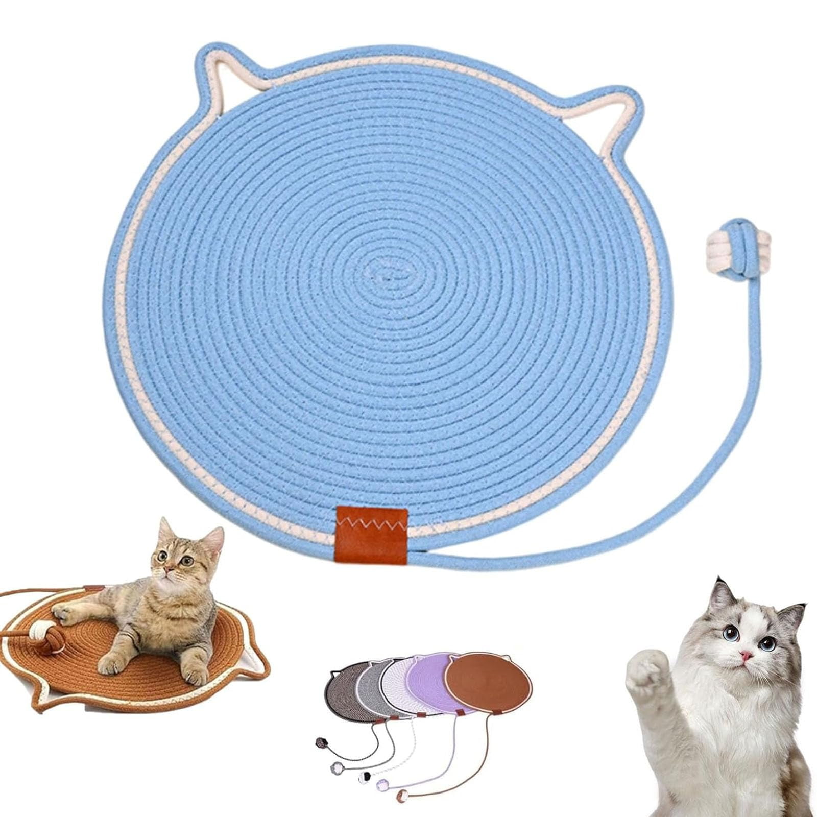 Pawmingle Cat Scratching Carpet, Interactive Dual Scratching Pad ...