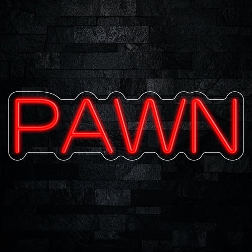 Pawn Neon LED Sign 24"L x 7"H #32566 - Walmart.com