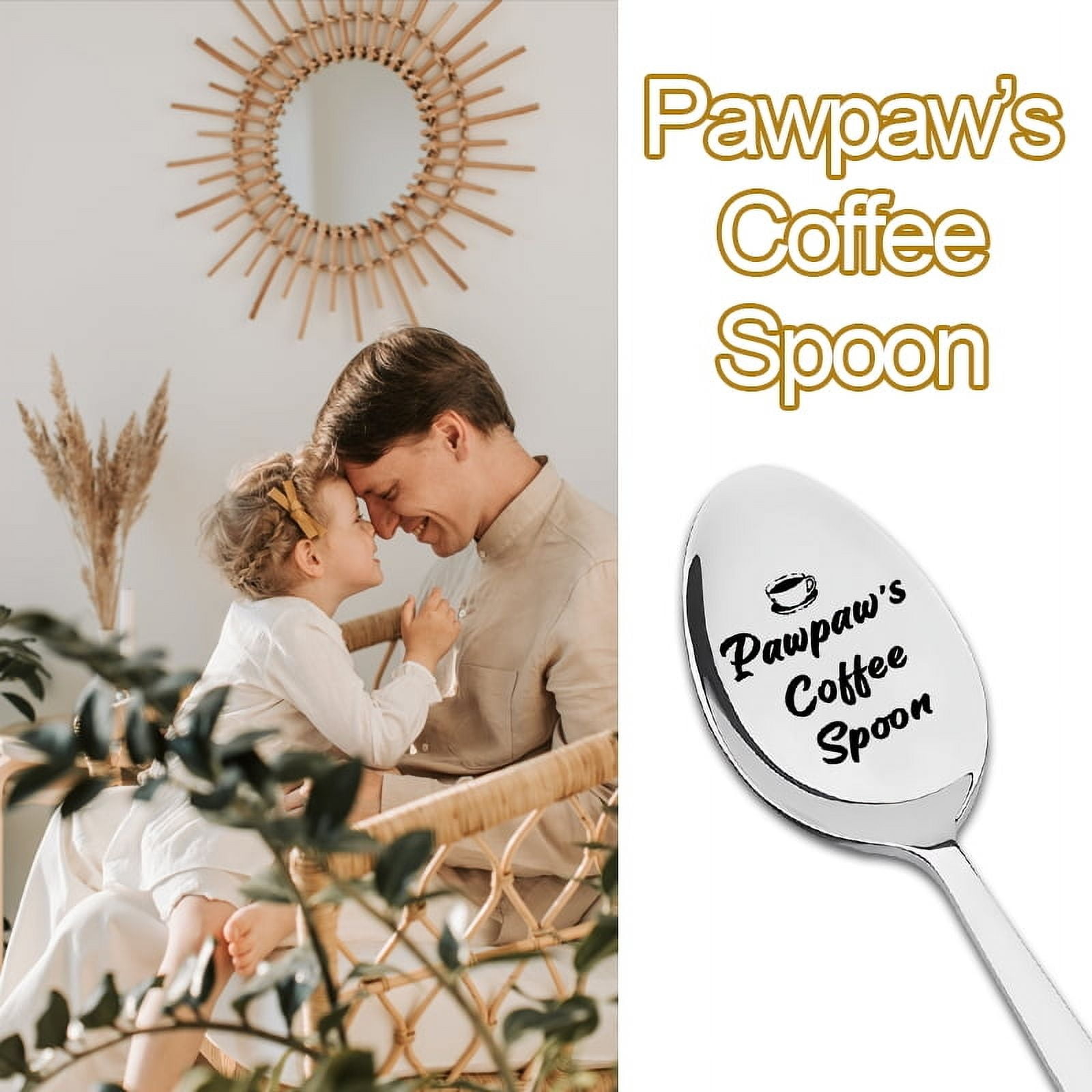 Pawpaw's Coffee Spoon Gifts for Dad Grandpa Birthday Fathers Day Gift ...
