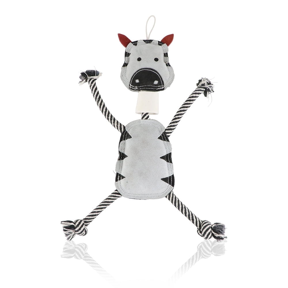 Pawpourri Grey Zebra Rope and Chew Toy for Dogs and Cats - Walmart.com