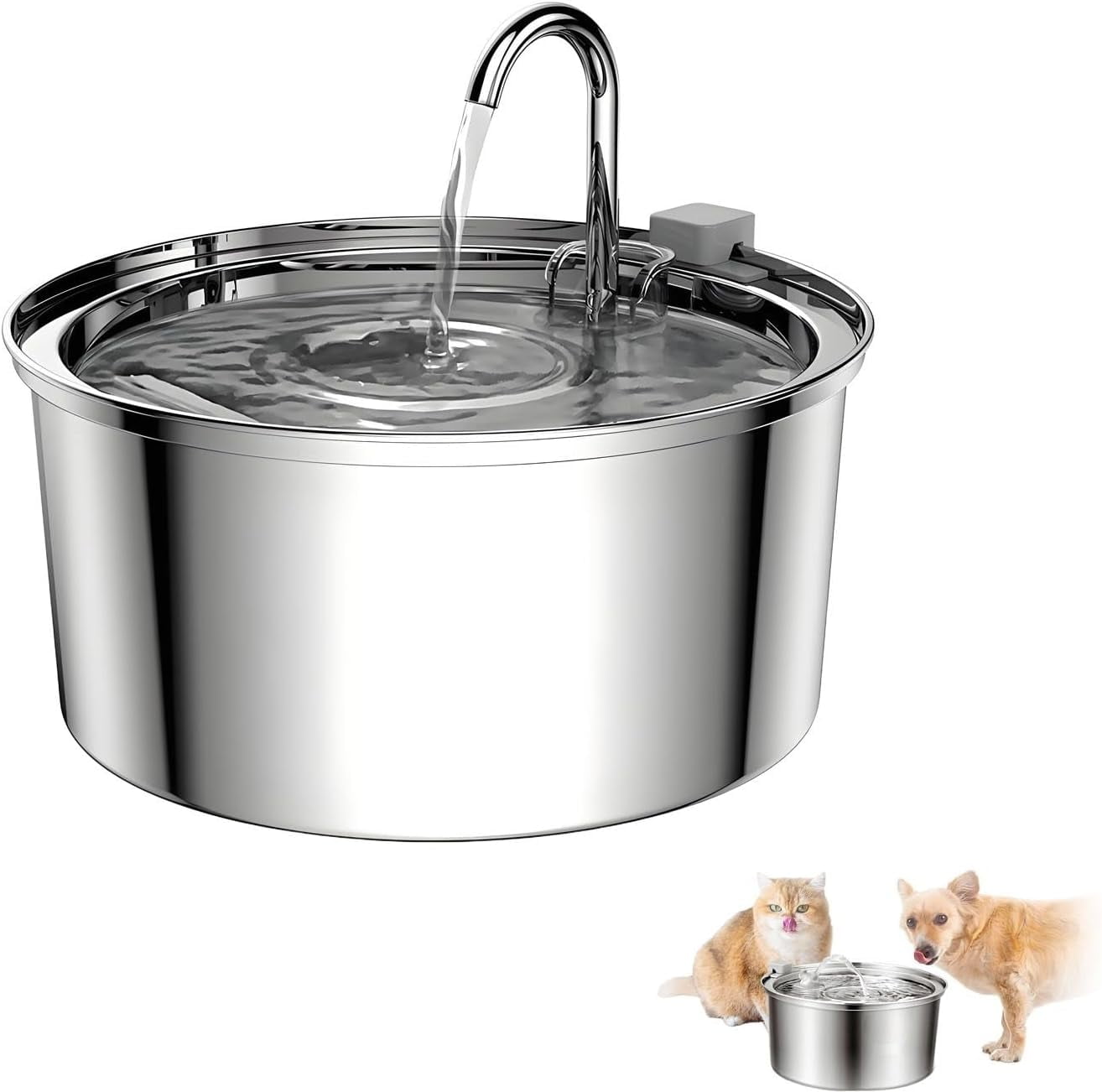 Pawquench Automatic Pet Water Fountain, 2025 Self Cleaning Dog Water ...