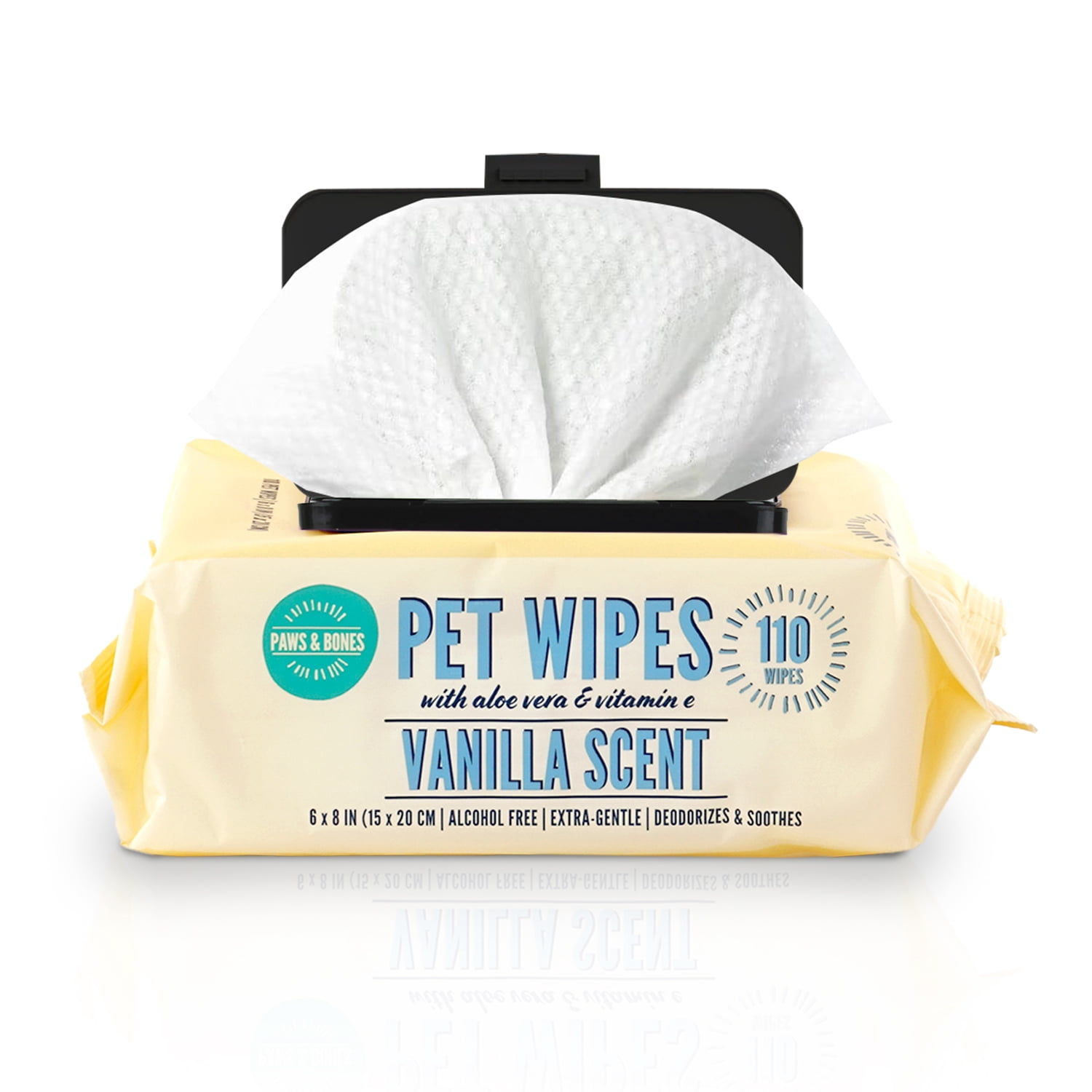 Precious Tails Paws & Bones Pet Wipes, Hypoallergenic Dog Grooming ...