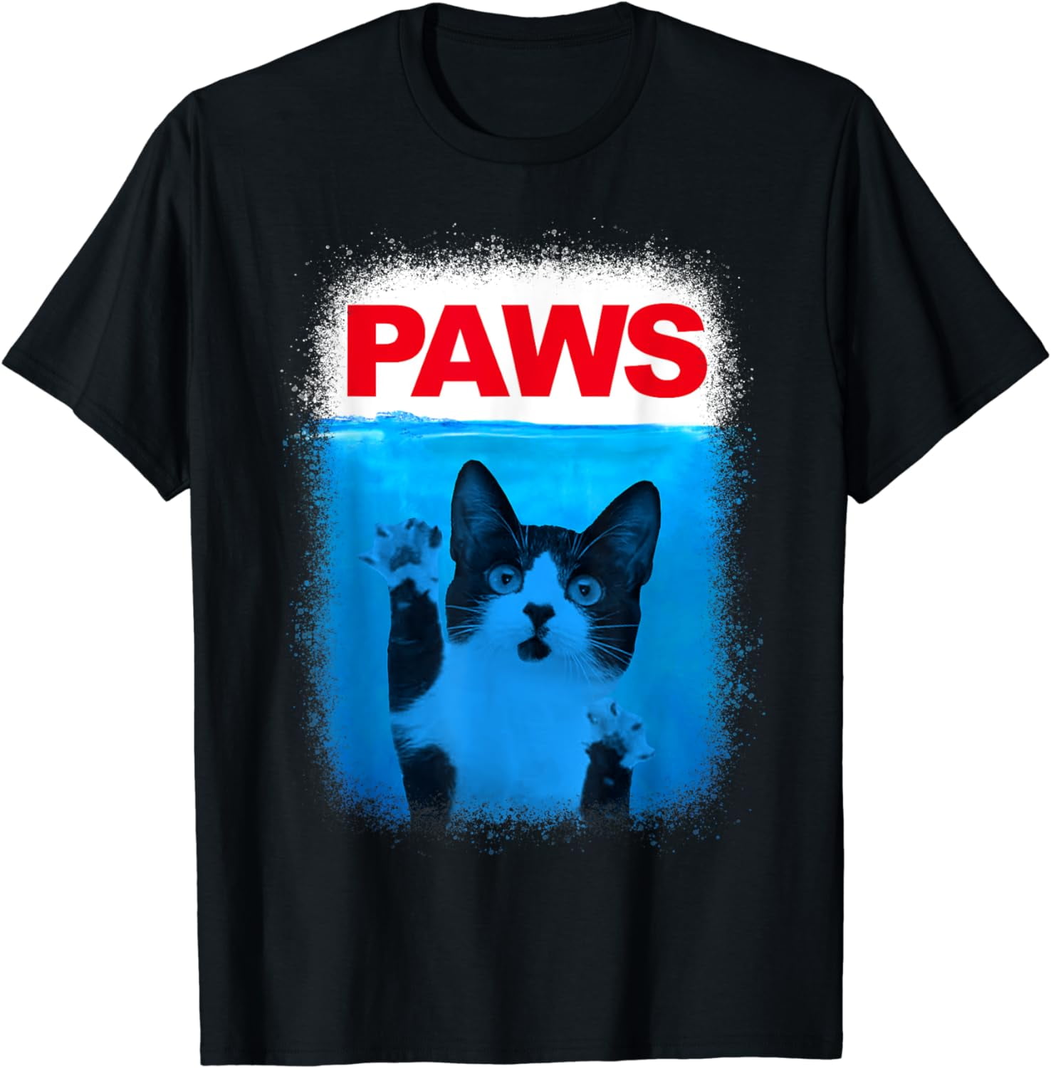 Paws Cat Meme Humor Funny Kitty Lover Funny Cats Mom Dad T-Shirt ...