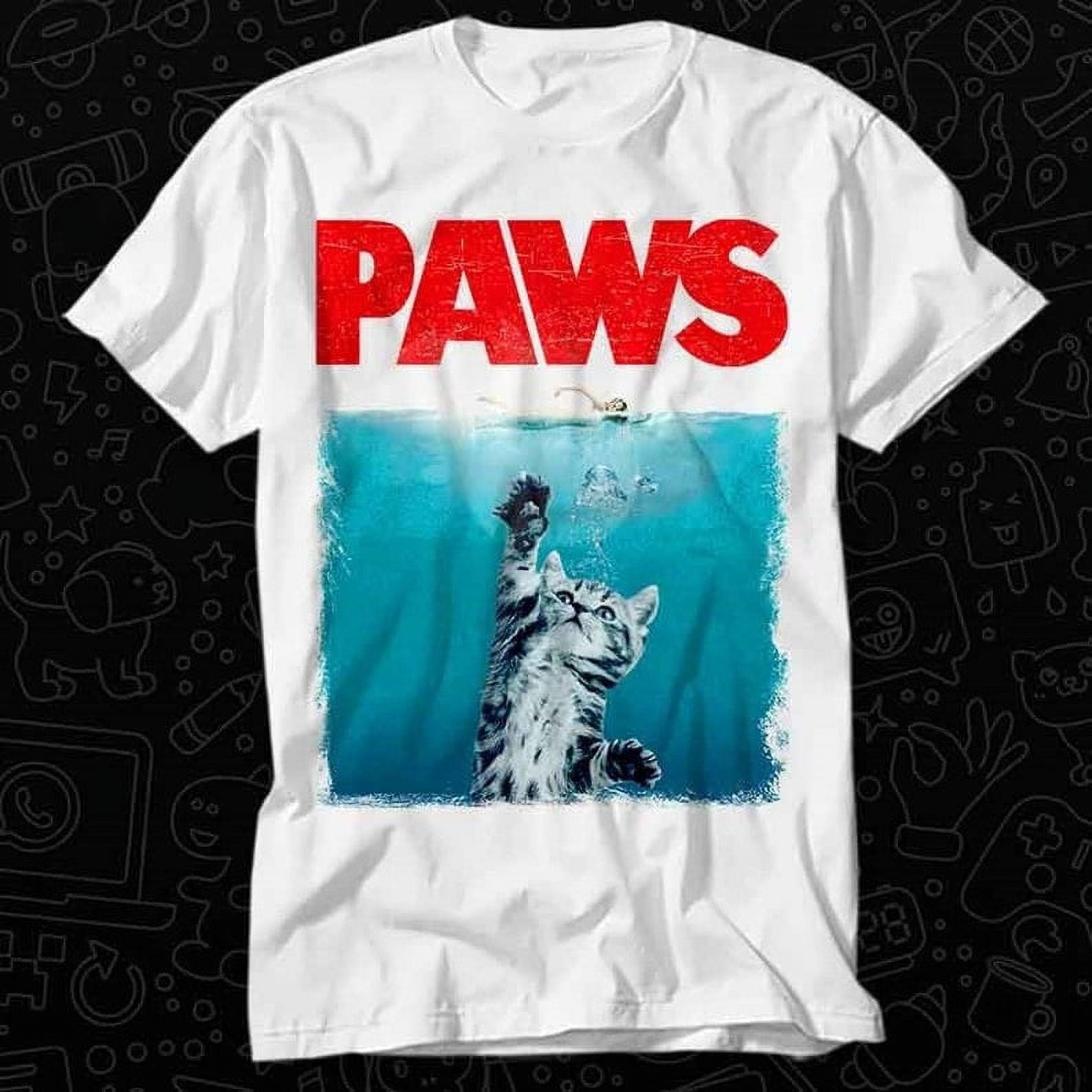 Paws Kitten Jaws Cute Cat Fun T Shirt - Walmart.com