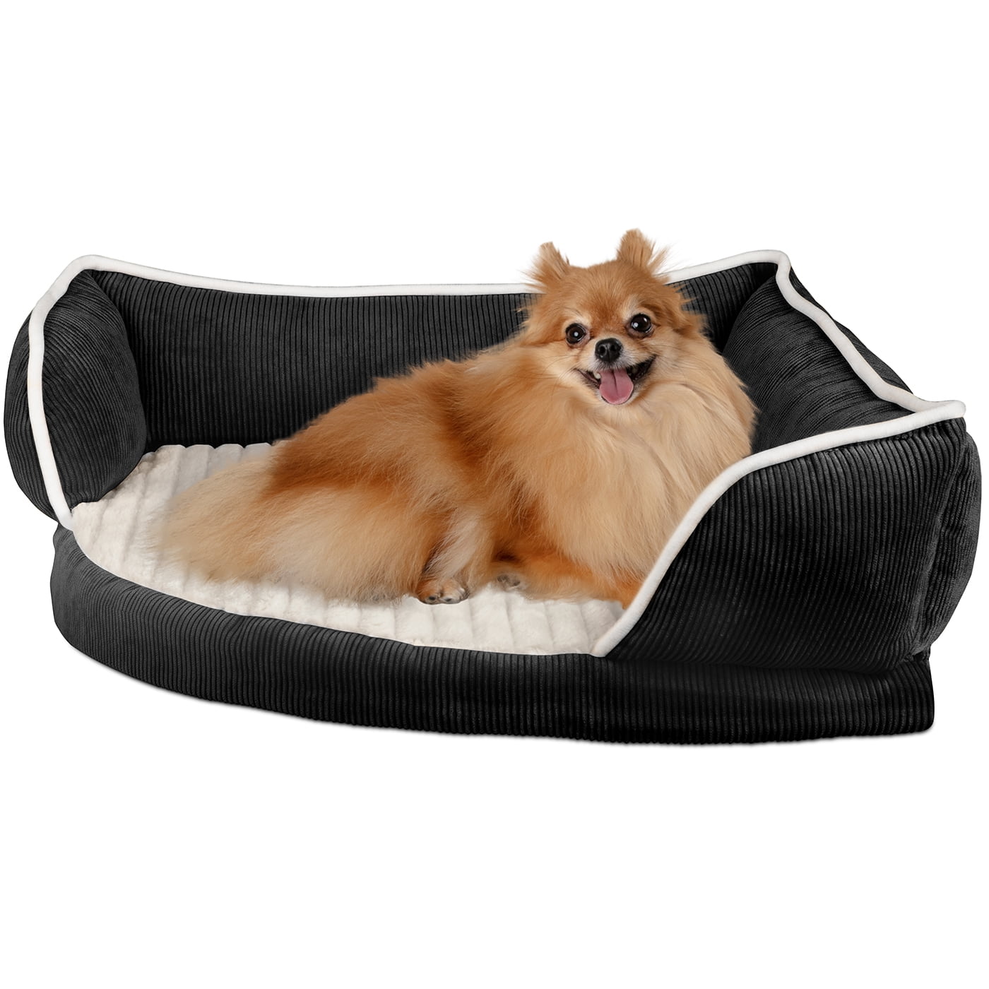 Paws & Pals Pet Bed Triangle Corner with Inner Cushion For Dogs Cats ...