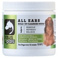 Paws & Pals Pet Ear Cleaner Wipes, Yeast & Build-Up Removal for Dogs ...